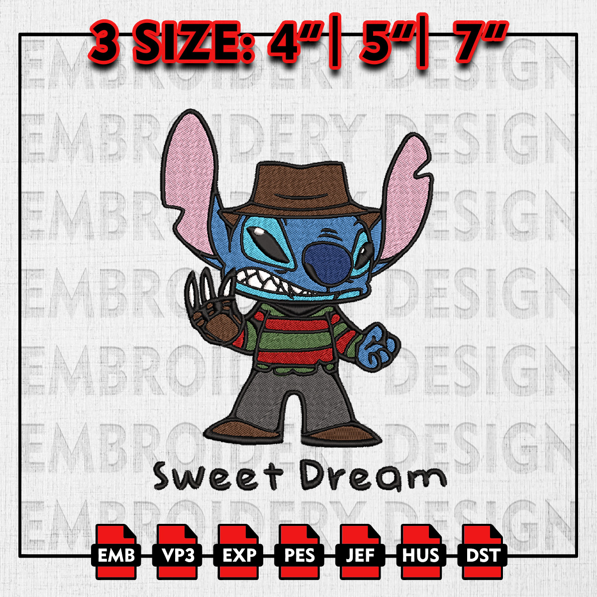 Stitch In Jason Voorhees Embroidery files, Horror Characters | Inspire ...