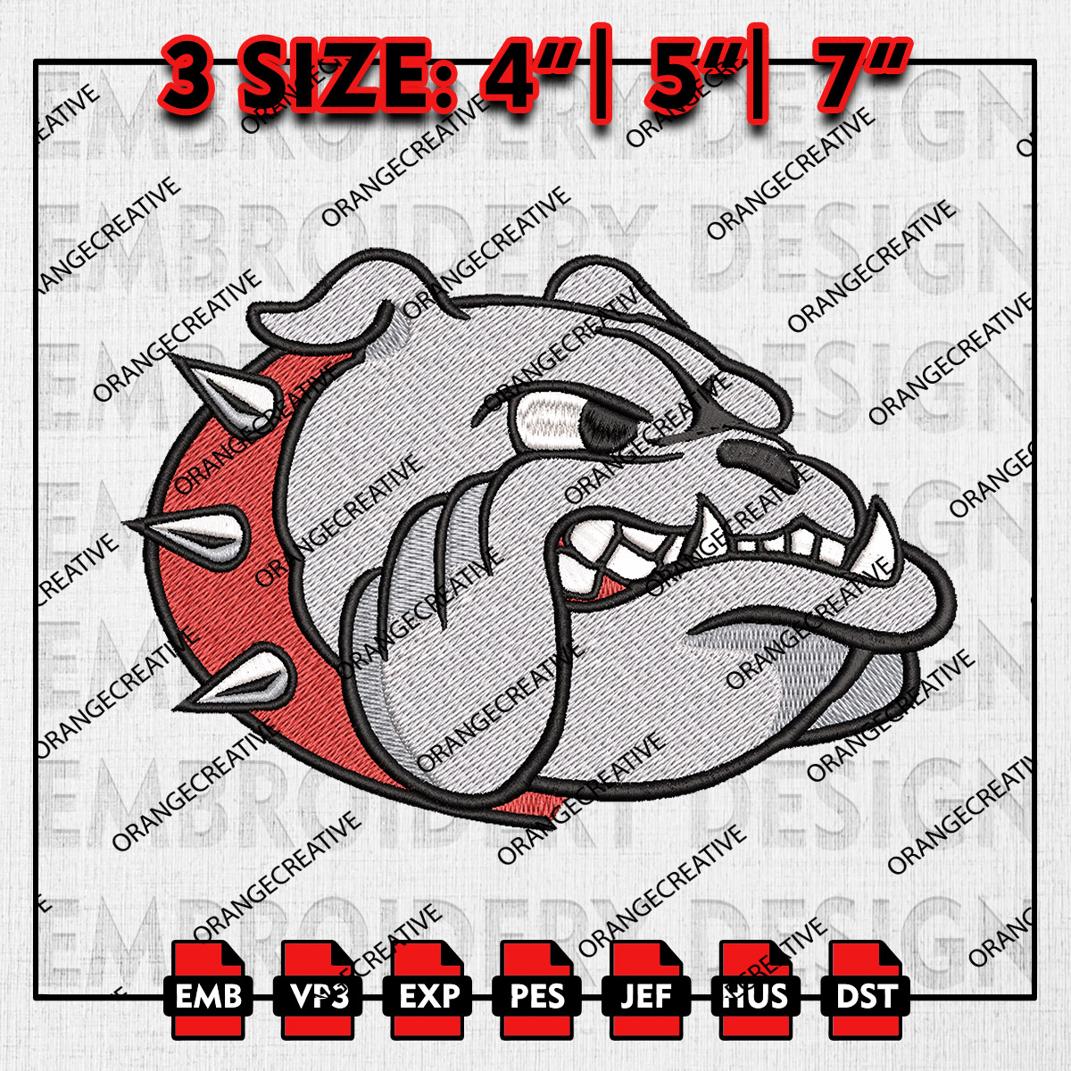 Samford Bulldogs Logo Embroidery file, NCAA Embroidery Desig | Inspire ...