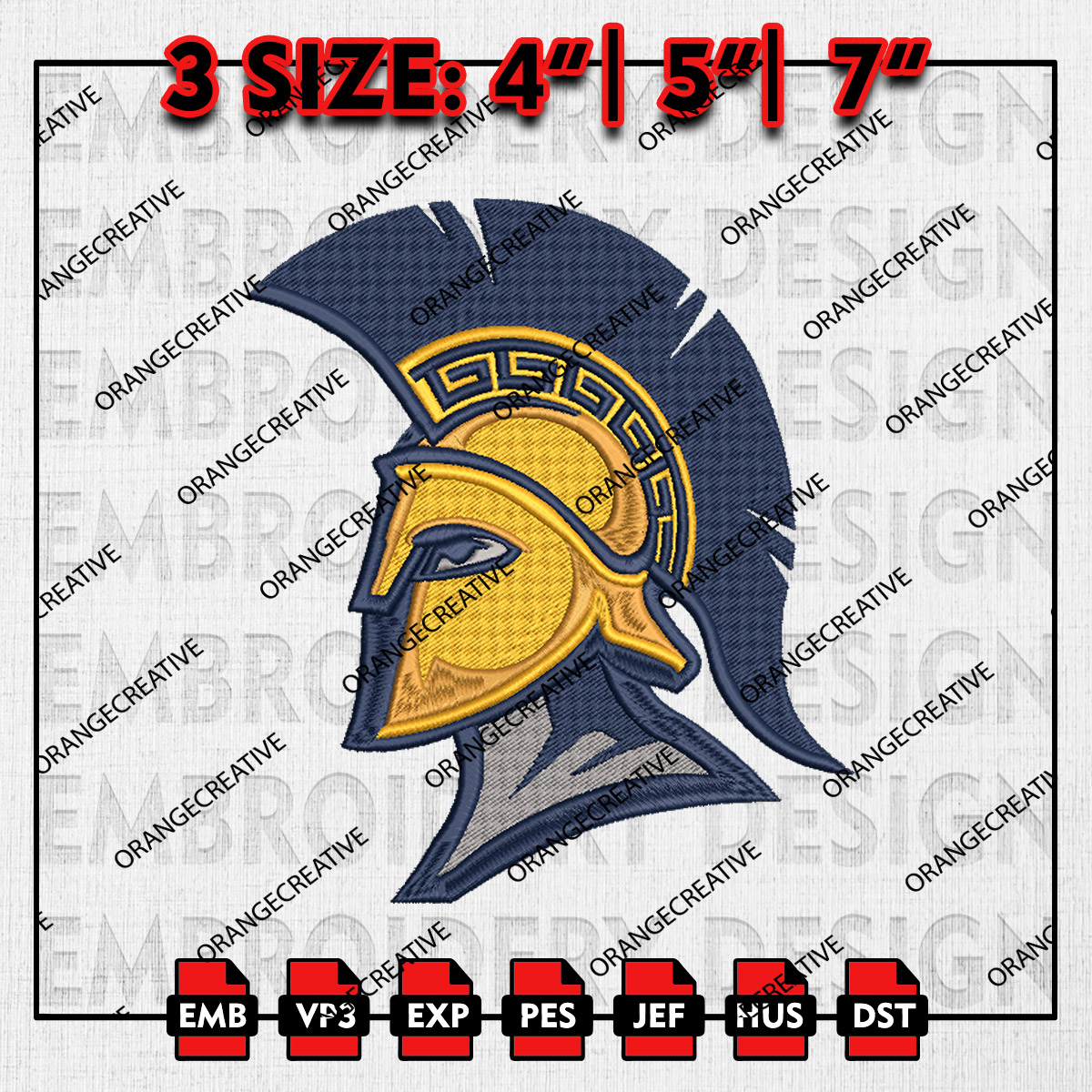 UNC Greensboro Spartans Logo Embroidery file, NCAA Embroider | Inspire ...