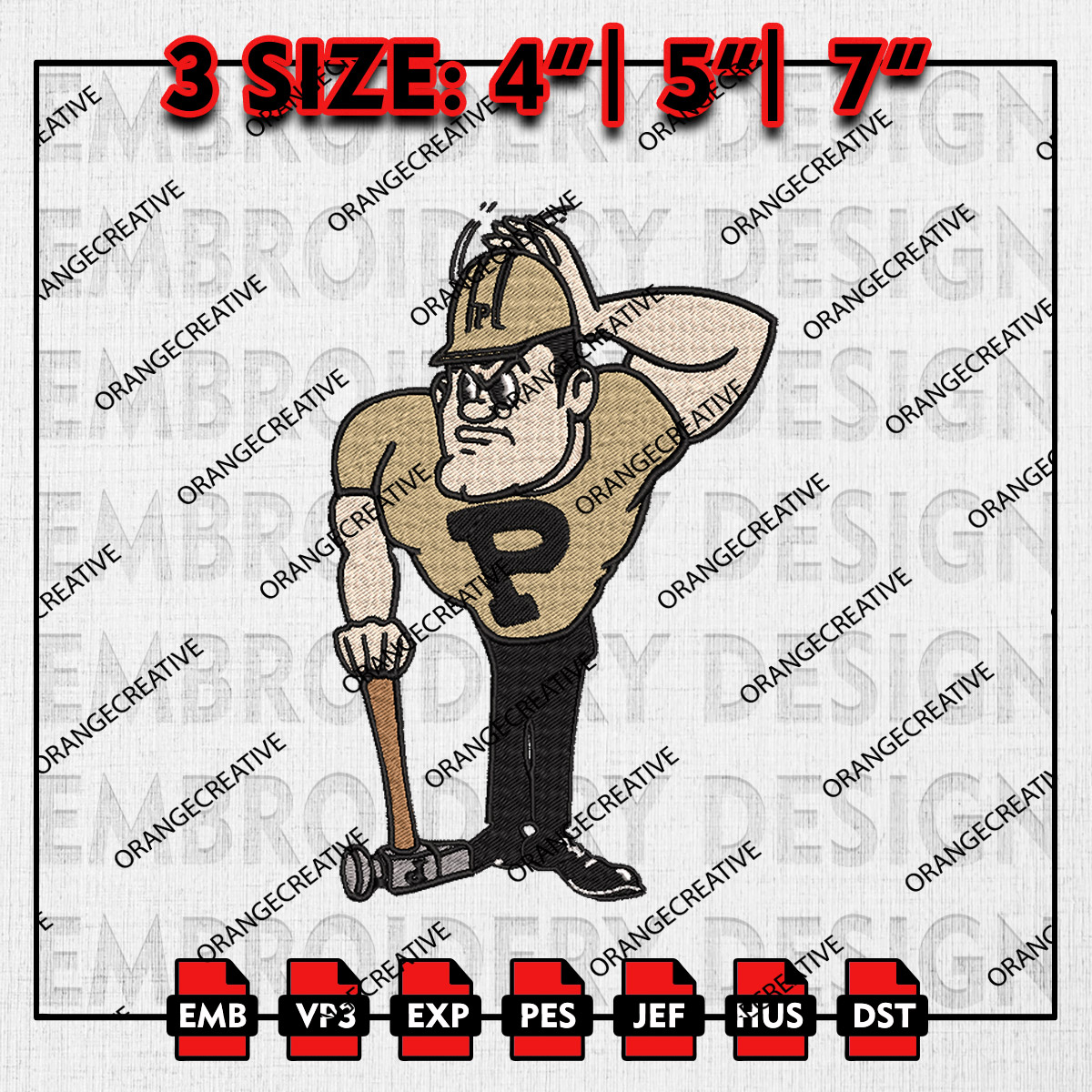 Purdue Boilermakers Logo Embroidery file, NCAA Embroidery De | Inspire ...