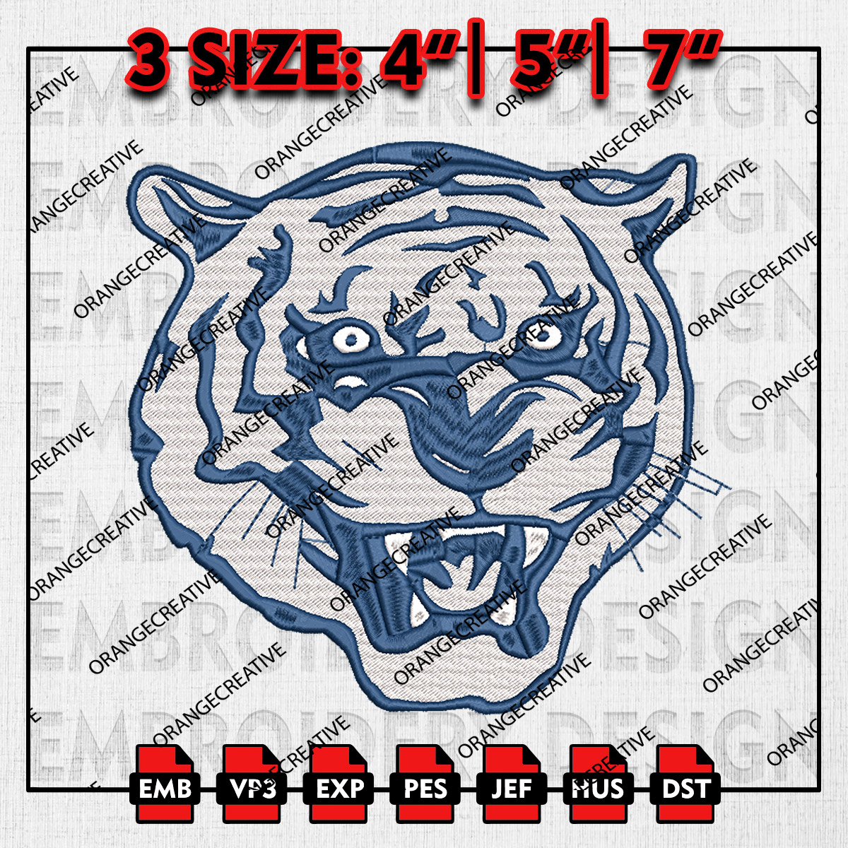Jackson State Tigers Logo Embroidery file, NCAA Embroidery D | Inspire ...