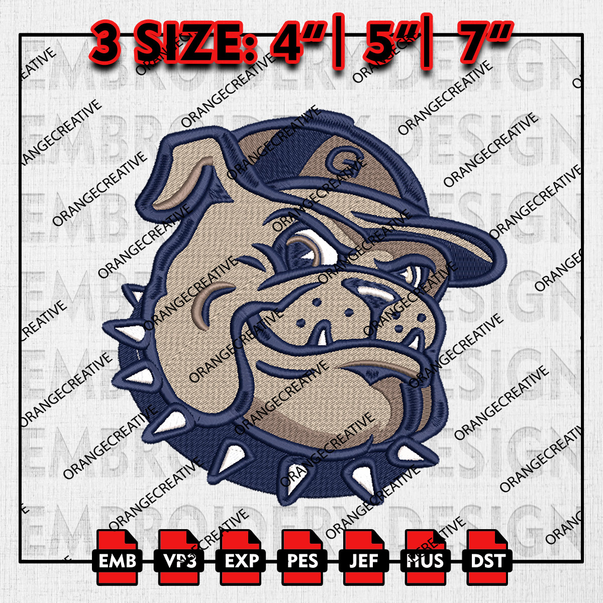 Georgetown Hoyas Logo Embroidery file, NCAA Embroidery Desig | Inspire ...