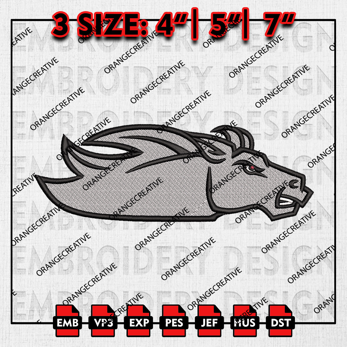 NCAA Santa Clara Broncos Logo Embroidery file, NCAA Embroide | Inspire ...