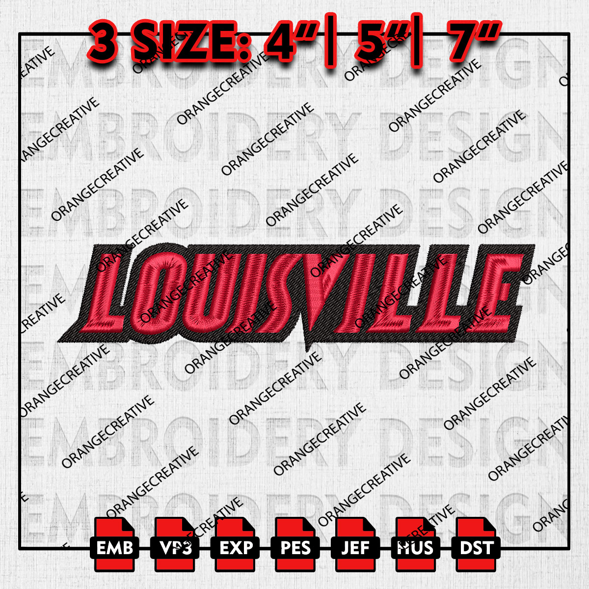Louisville Cardinals Writing Logo Emb files, NCAA Embroidery | Inspire ...