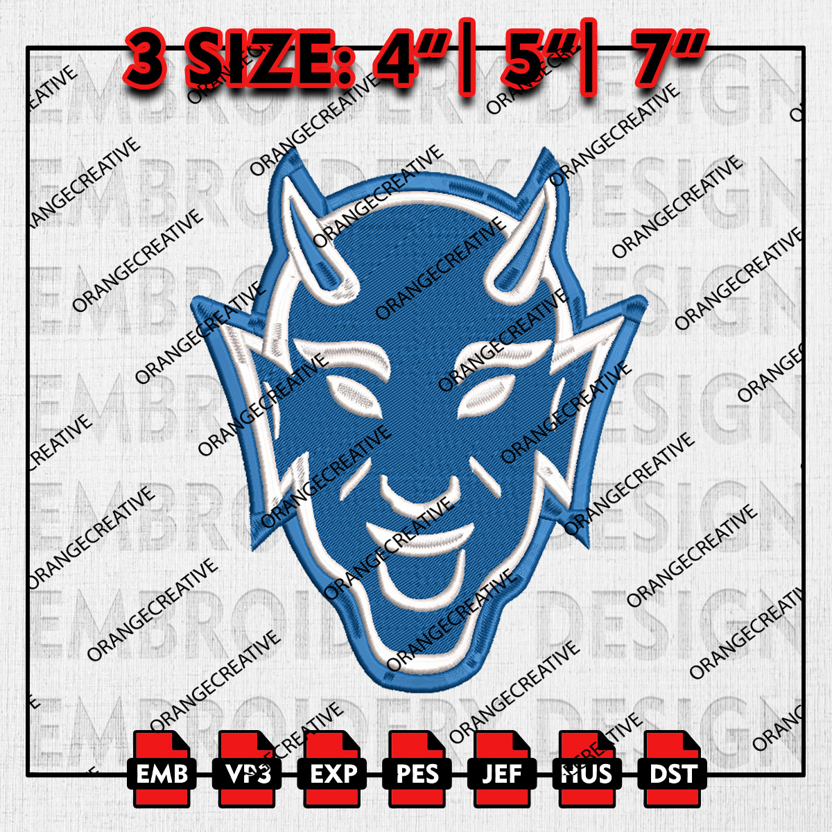 Duke Blue Devils Writing Logo Emb files, NCAA Embroidery Des | Inspire ...