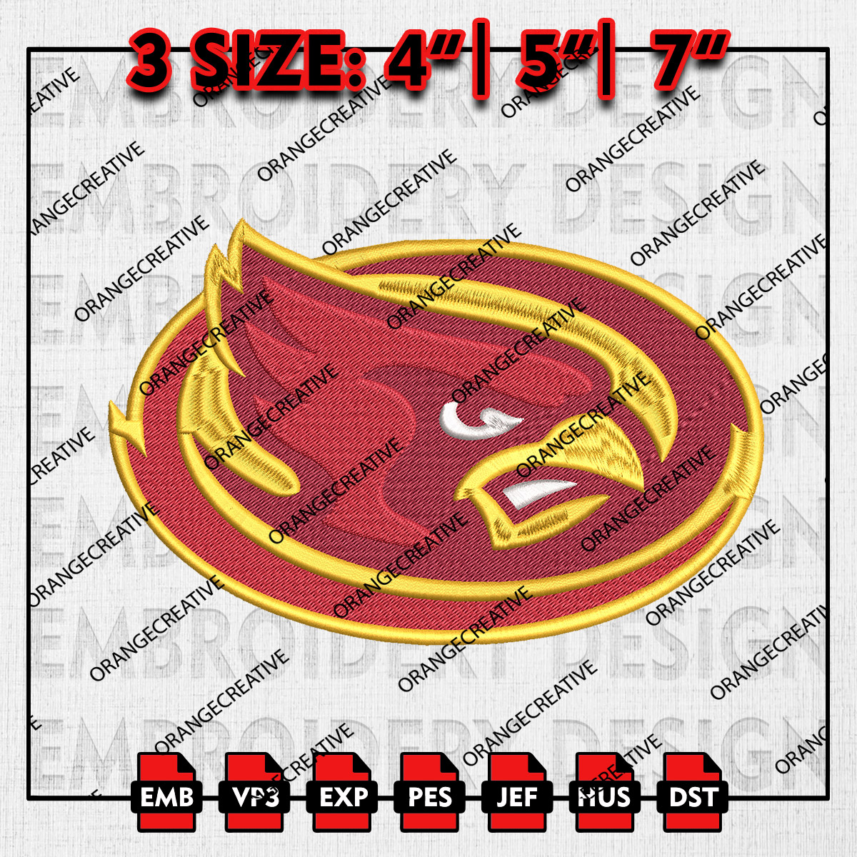 Iowa State Cyclones NCAA Mascot Logo Emb files, NCAA Embroid | Inspire ...