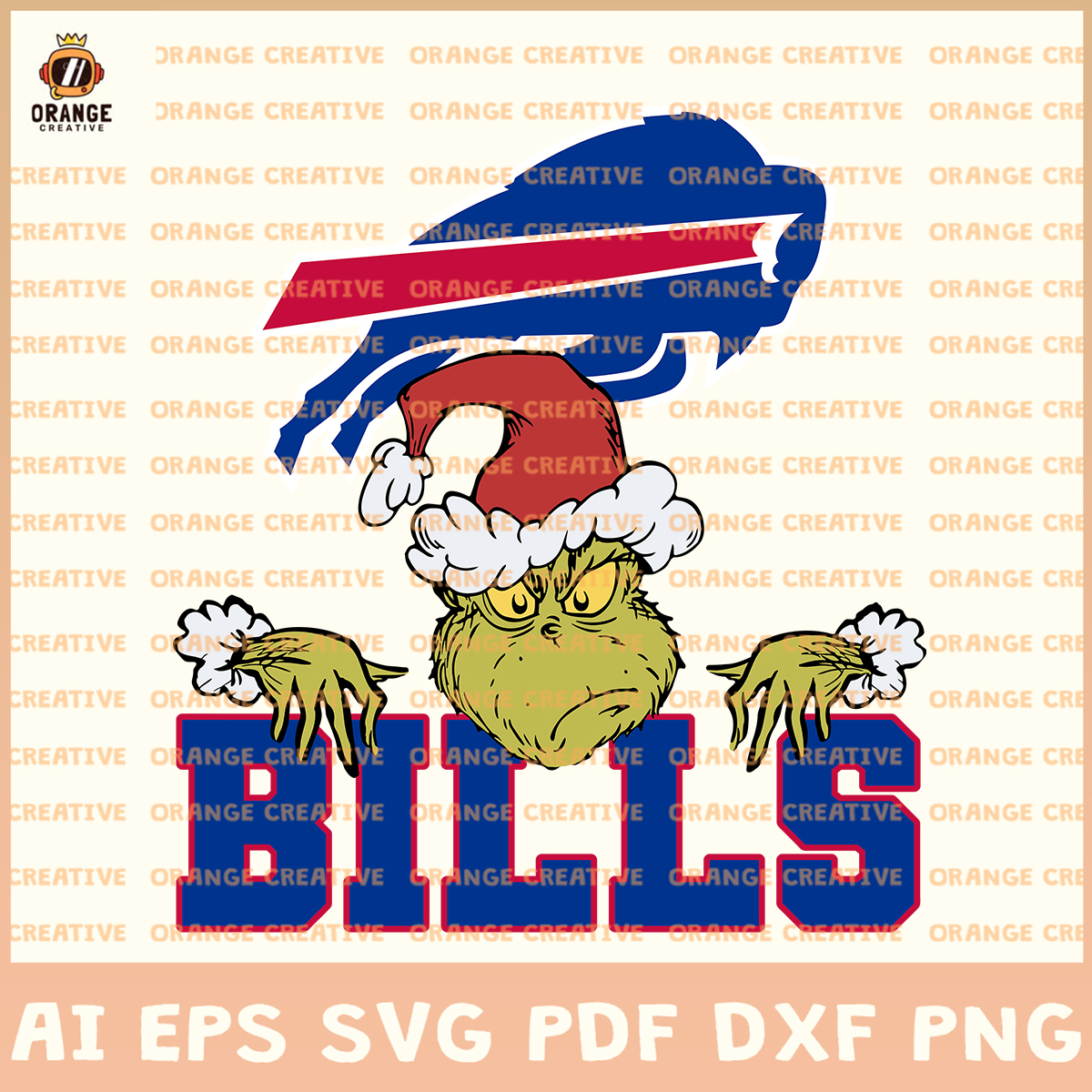 NFL Grinch Buffalo Bills SVG, Grinch svg, NFL SVG Design, Bi | Inspire ...