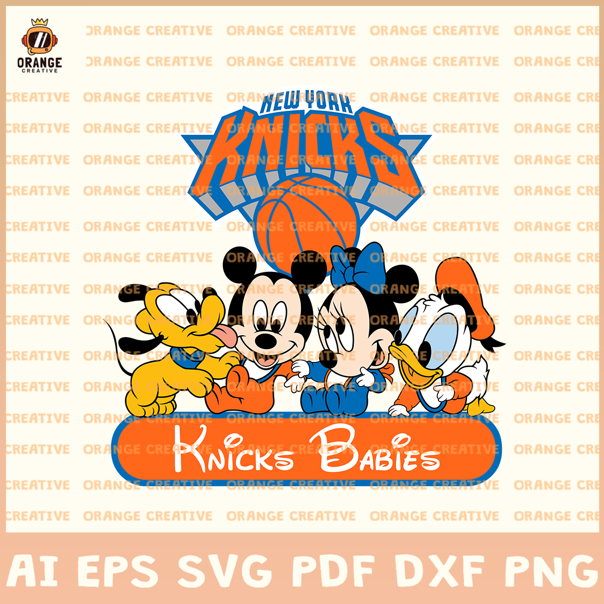 NBA Mickey Babies New York Knicks SVG, Disney svg, NBA SVG D | Inspire ...