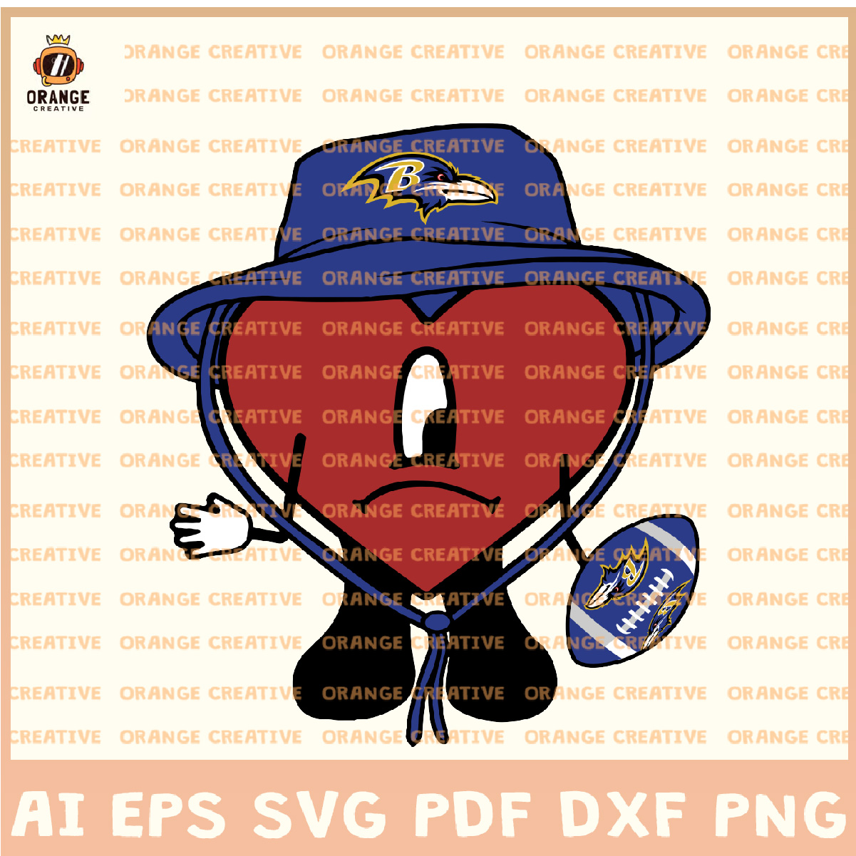 Baltimore Ravens NFL Team Svg, Bad Bunny NFL Svg, Un Verano | Inspire ...