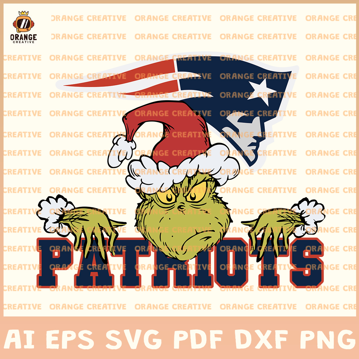 NFL Grinch New England Patriots SVG, Grinch svg, NFL SVG Des | Inspire ...