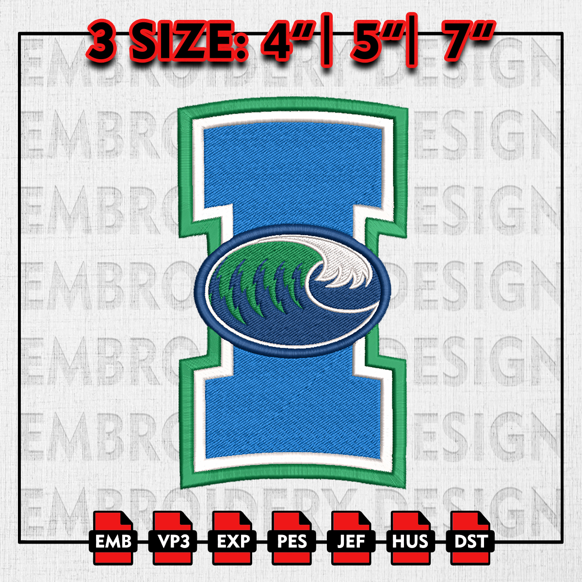 Texas A&M Corpus Christi Islanders Embroidery files, NCAA D1 | Inspire ...