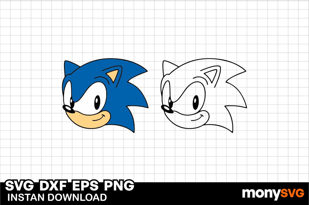Sonic the hedgehog SVG | Inspire Uplift