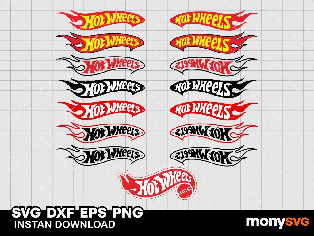 Hot Wheels logo bundle SVG | Inspire Uplift