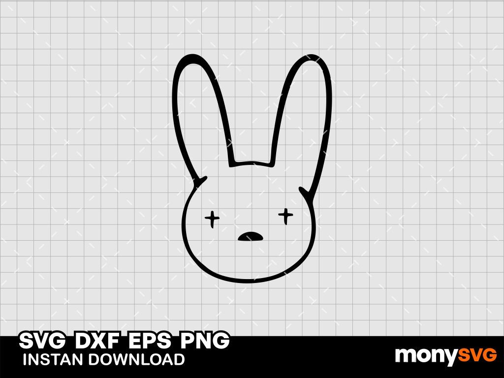 Bad Bunny rabbit logo SVG | Inspire Uplift