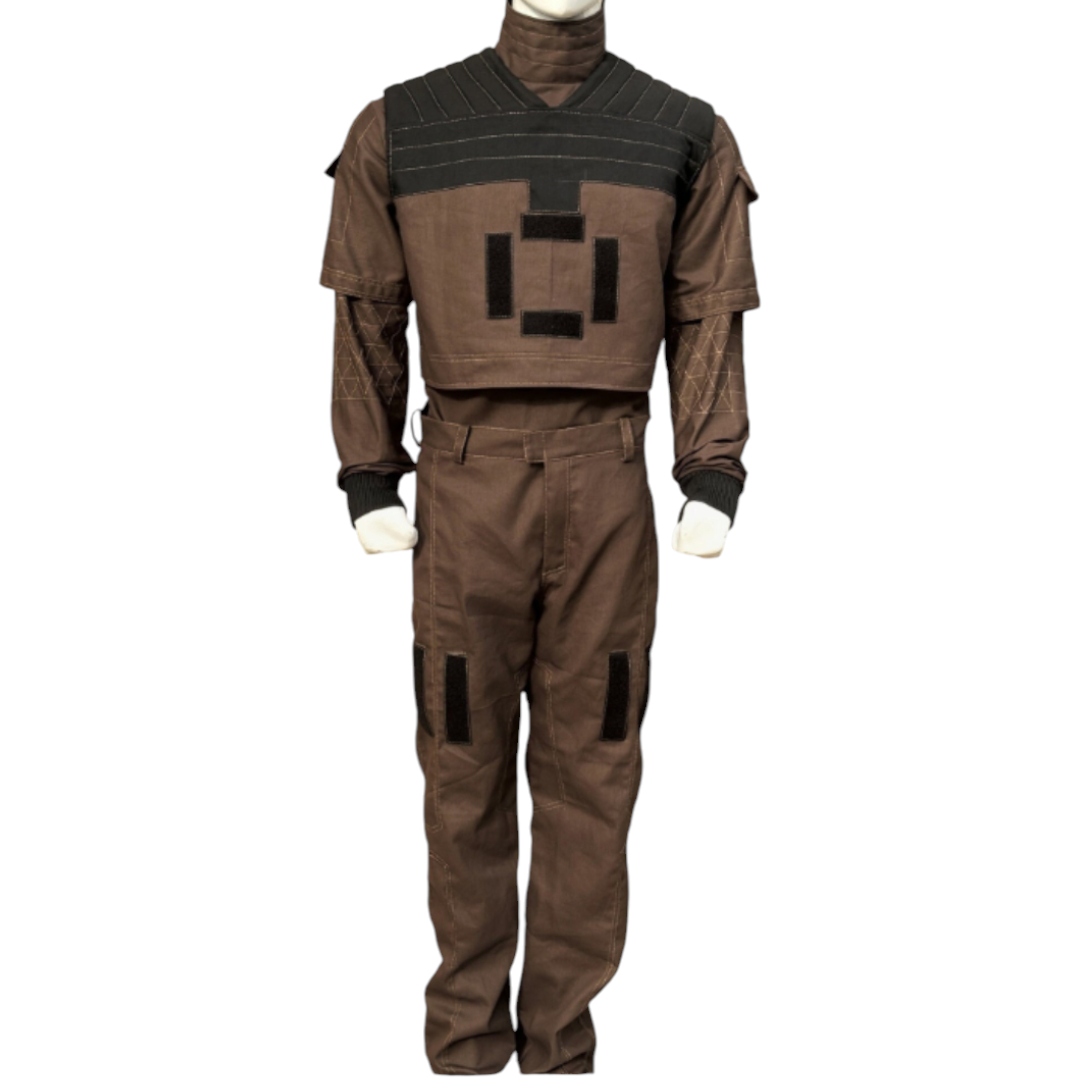 Mandalorian StarWar Costumes Cosplayu Bounty Hunter Brown Fl | Inspire ...