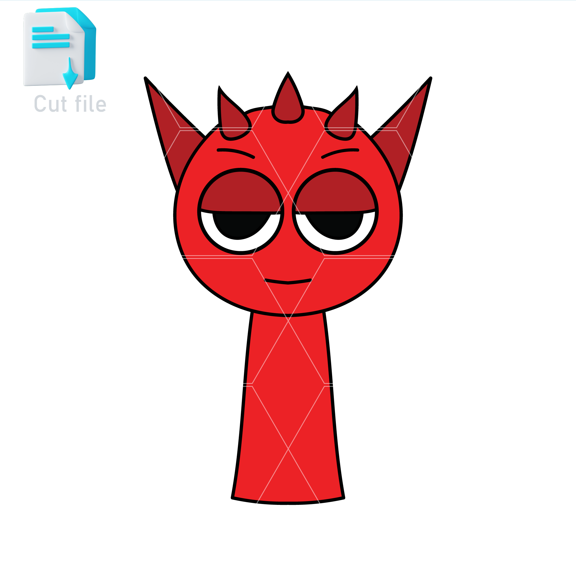 Sprunki Increedibox SVG,PNG,INk, Red Raddy Cut file Editable | Inspire ...