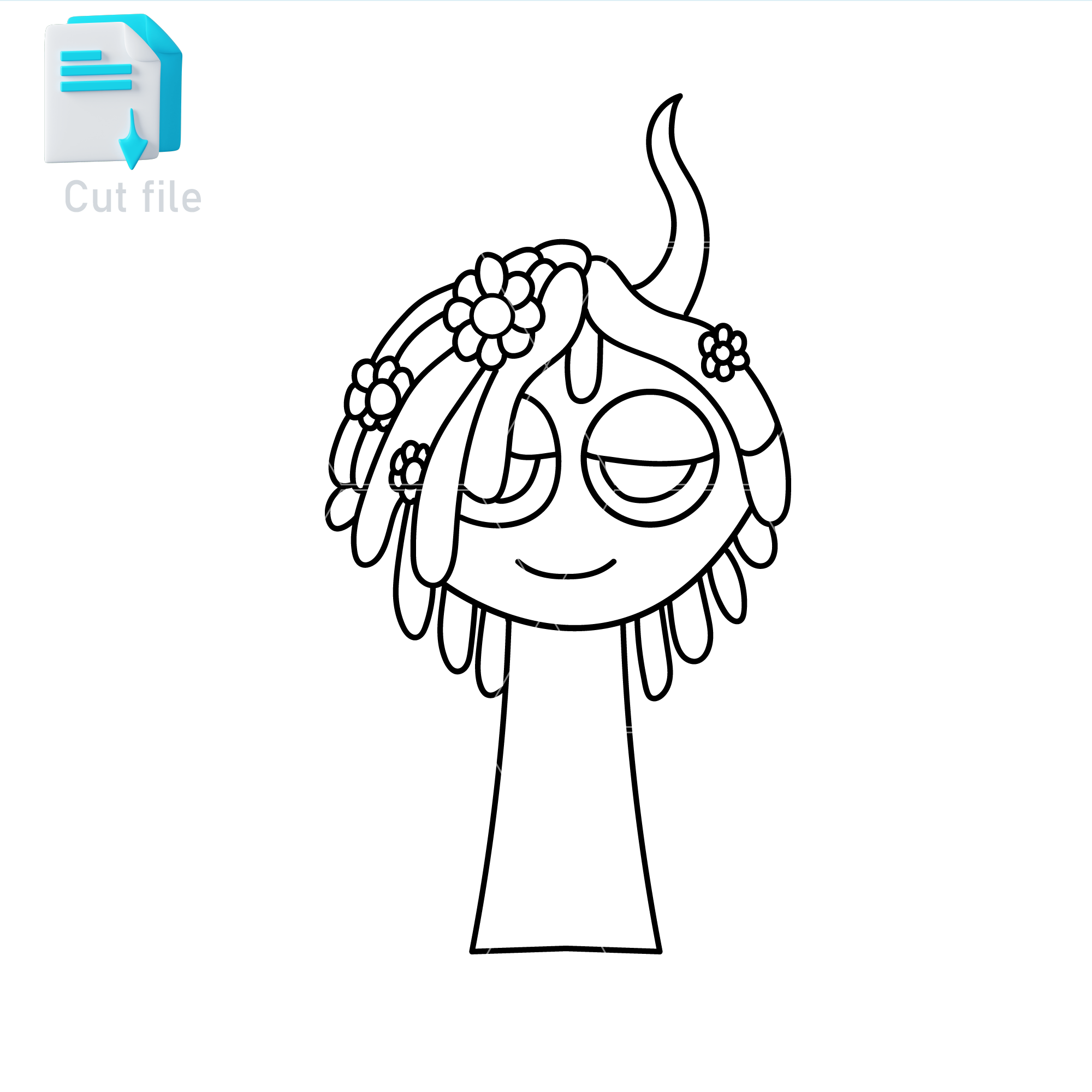 Sprunki Increedibox SVG,PNG,INk,Green Vineria Cut file Edita | Inspire ...