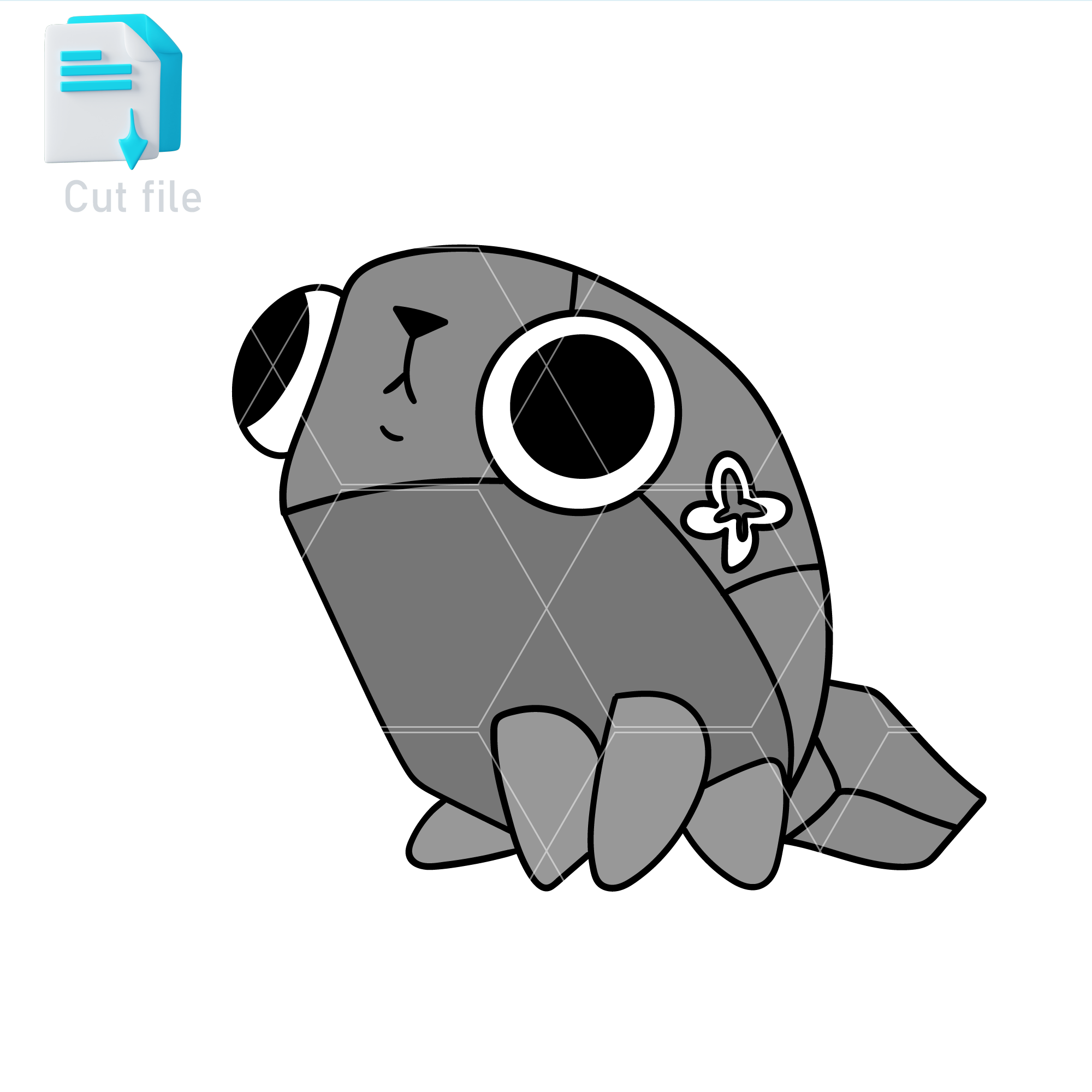 Vector Character Dandy world SVG, PNG, INk,Pebble Cut file E | Inspire ...