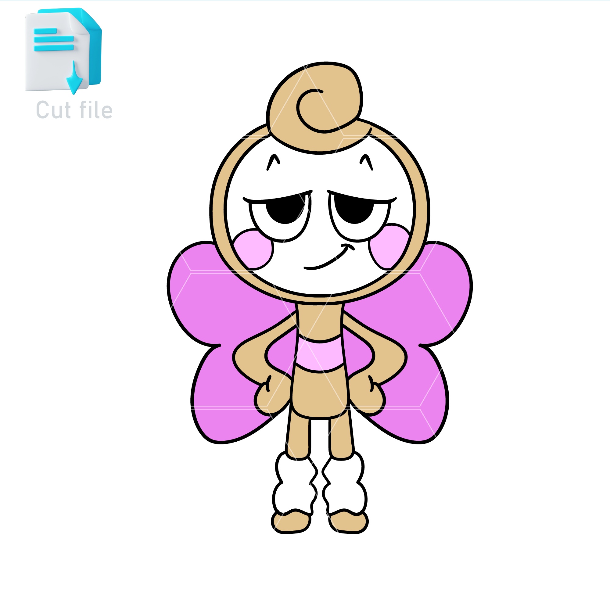 Vector Character Dandy world SVG, PNG, INk,Glisten Cut file | Inspire ...