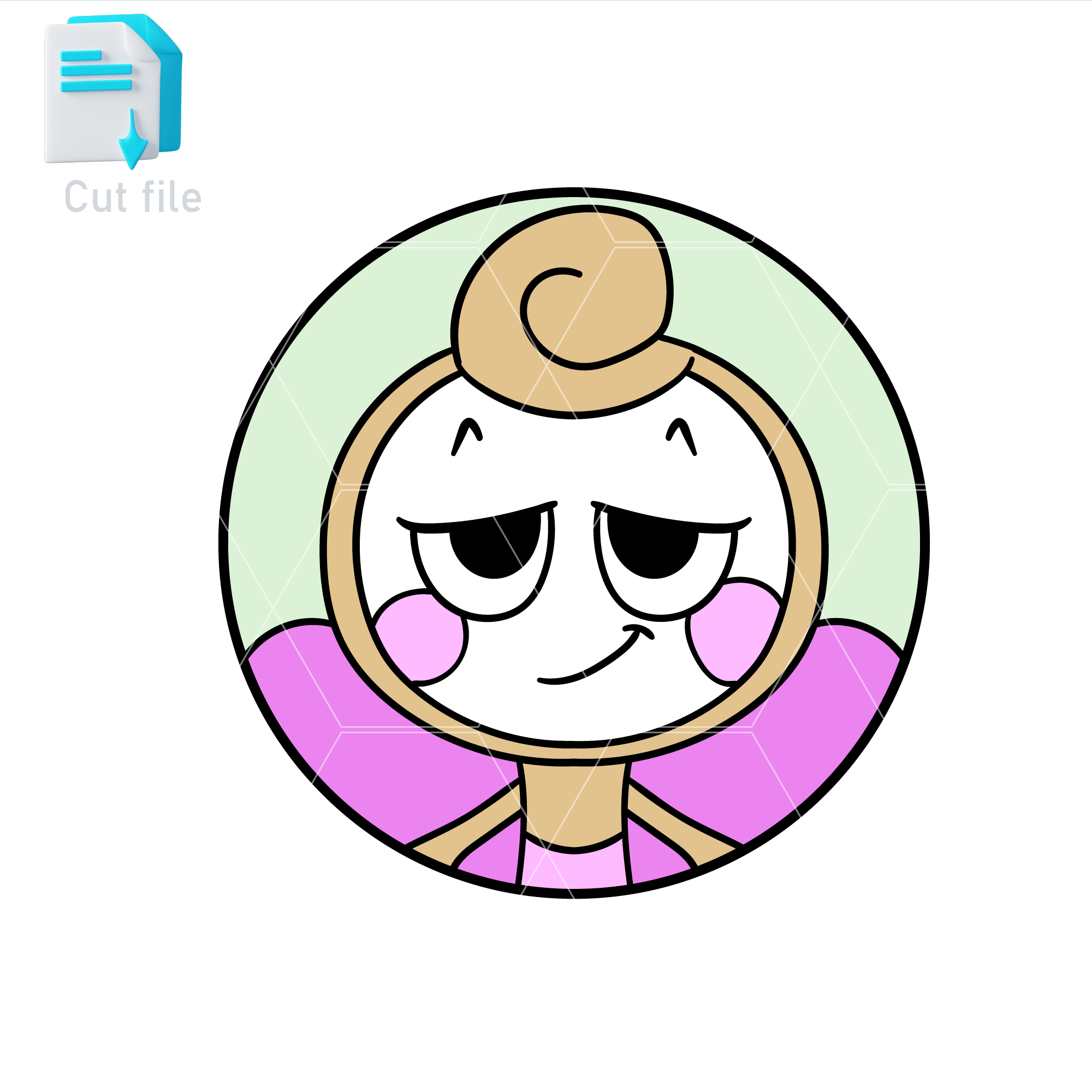 Vector Character Dandy world SVG, PNG, INk,Glisten Sticker C | Inspire ...