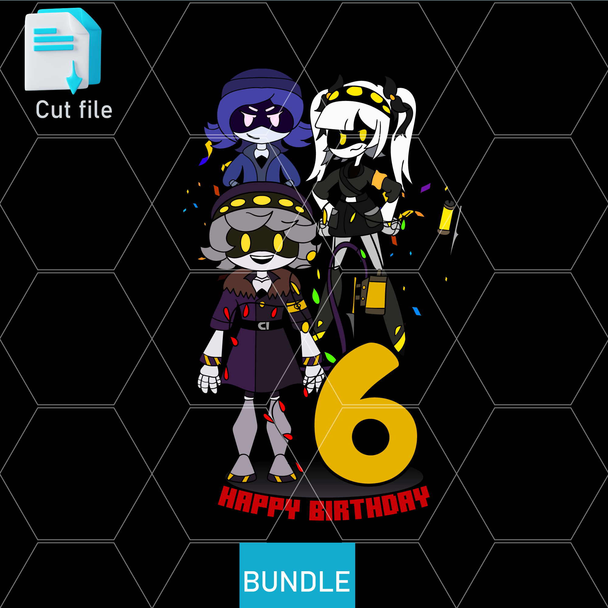 Editable Bundle SVG,Ink,Png,Cut file, J From Murder Drones S | Inspire ...