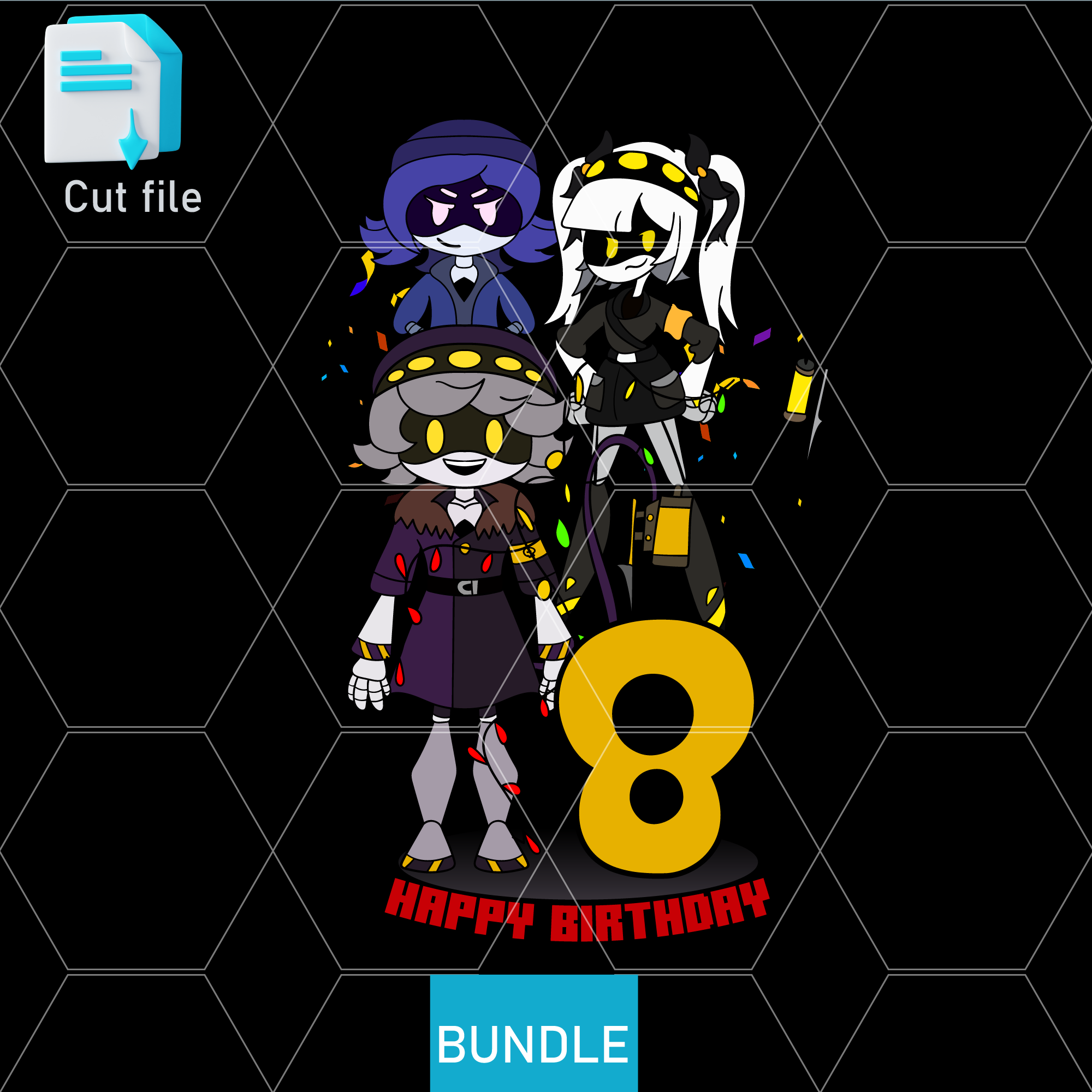 Editable Bundle SVG,Ink,Png,Cut file, J From Murder Drones S | Inspire ...
