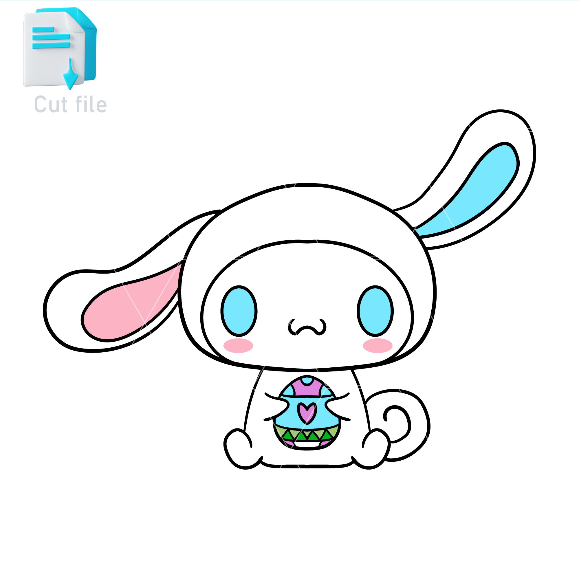 Editable Cinnamoroll SVG,Ink,Png,Cut file, 2 Cinnamoroll Eas | Inspire ...