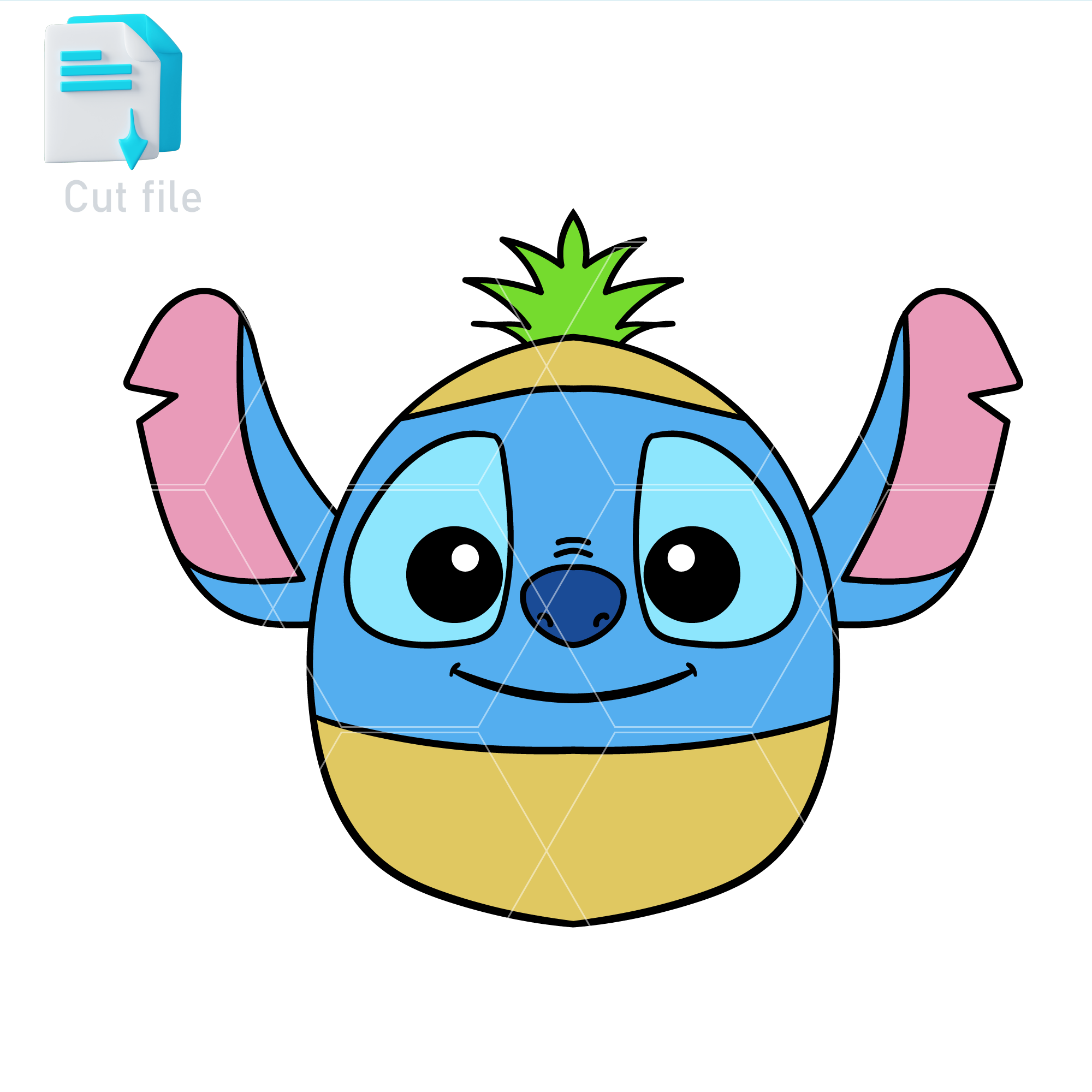 Editable SVG,Ink,Png,Cut file,Stitch Pineapple Vector Charac | Inspire ...