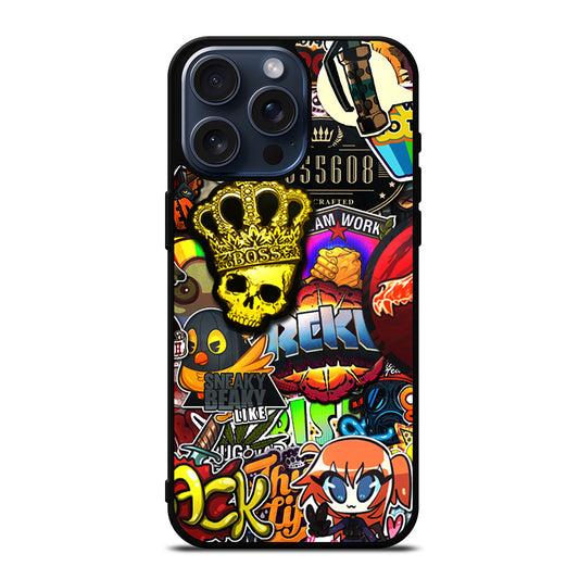 CSGO STICKER BOMB PATTERN for iPhone 16 case, iPhone 12 case | Inspire ...