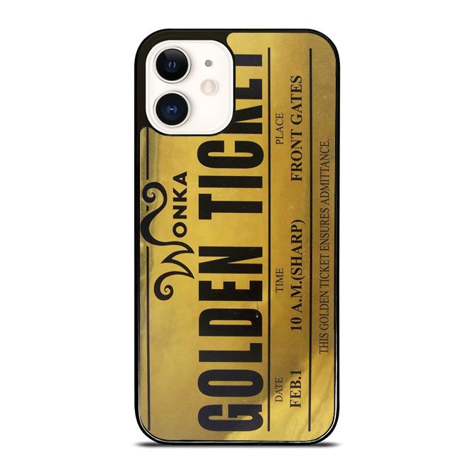 Willy Wonka Golden Ticket iPhone Case - Custom iPhone 16/15/ | Inspire ...