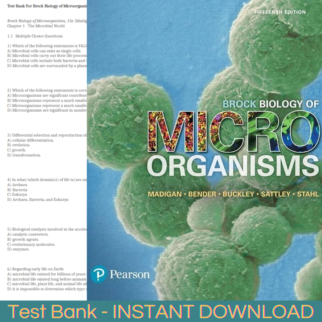 Latest 2024 Brock Biology of Microorganisms 15th Edition By | Inspire ...