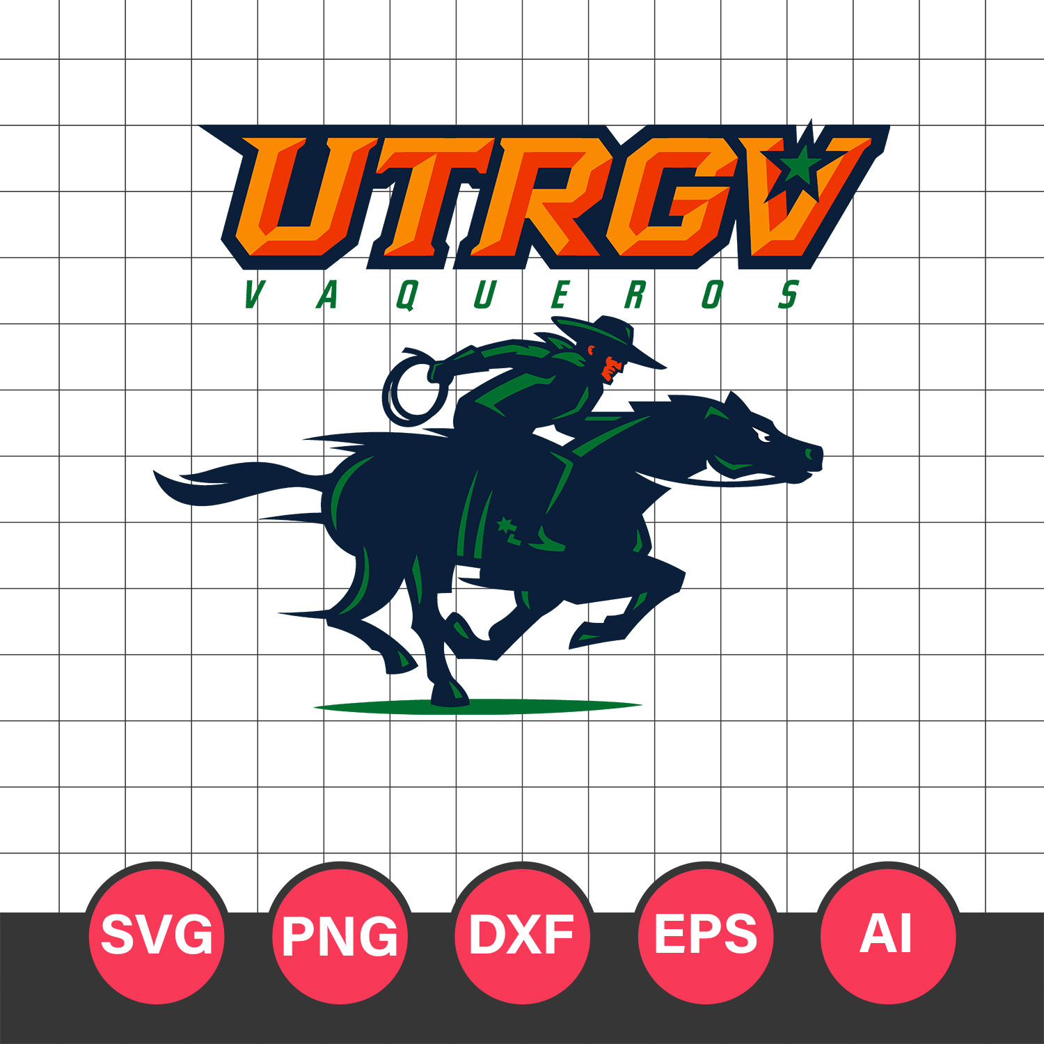UTRGV Vaqueros Logo Svg, UTRGV Vaqueros, UTRGV Vaqueros Cric | Inspire ...