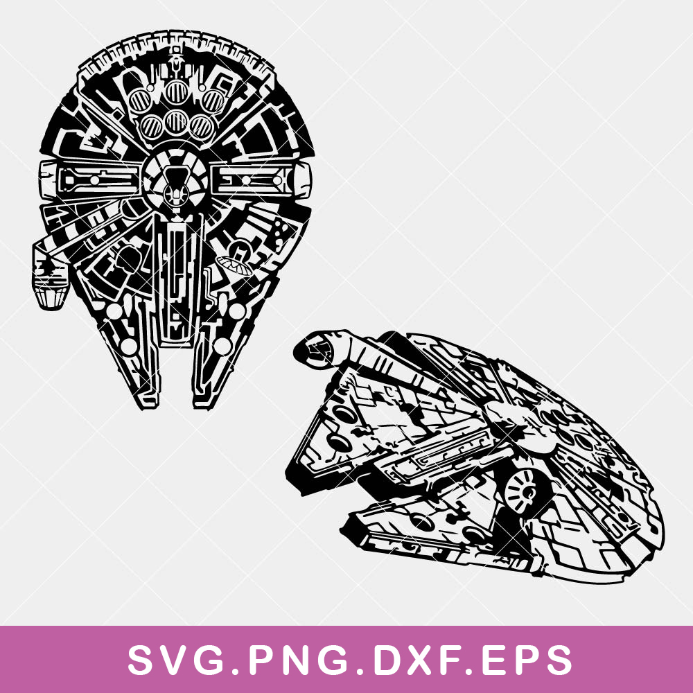 Star Wars Millennium Falcon Bundle Svg, Millennium Falcon S | Inspire ...