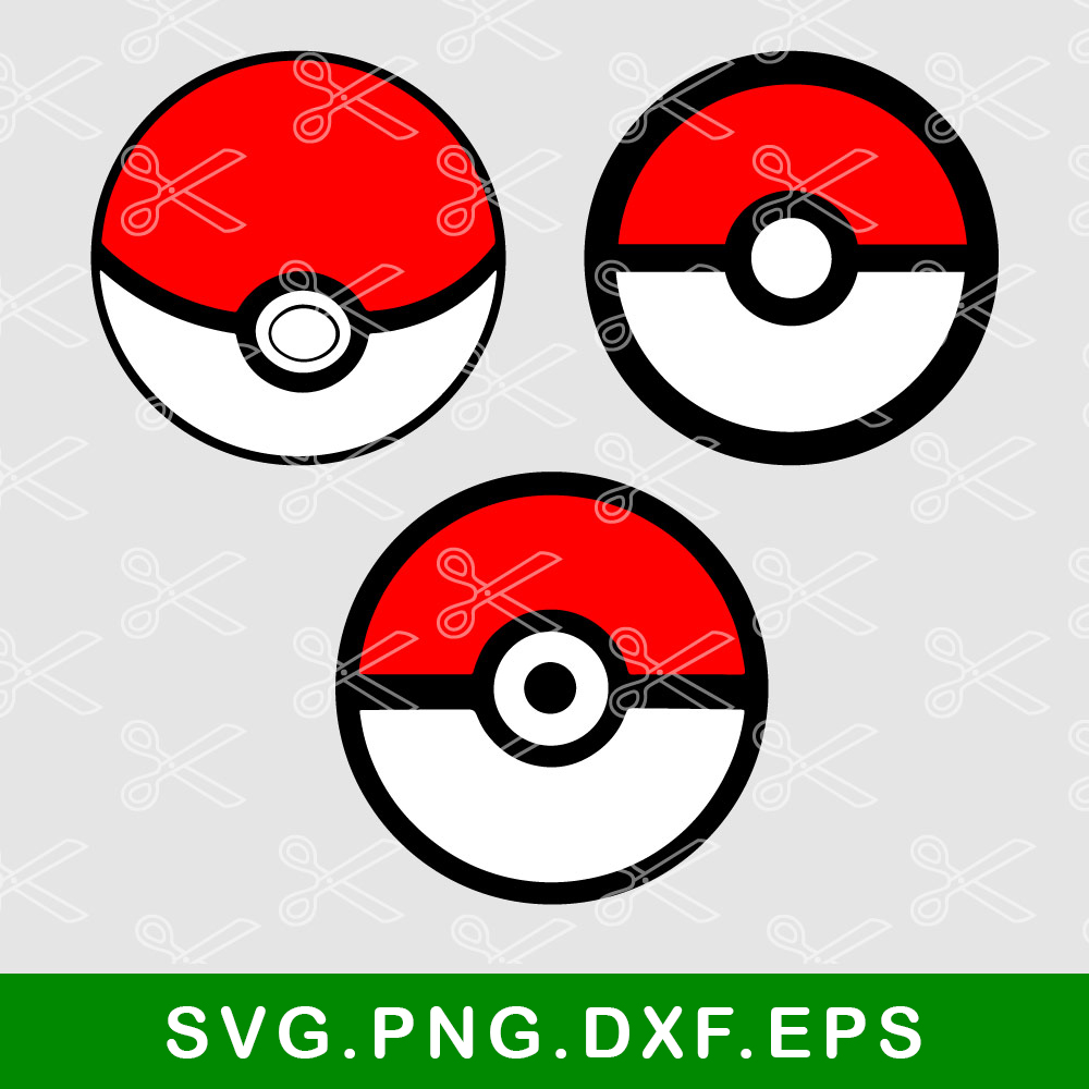 Pokemon Ball Bundle Svg, Pokeball Svg, Pokemon Svg, Png Dxf | Inspire ...
