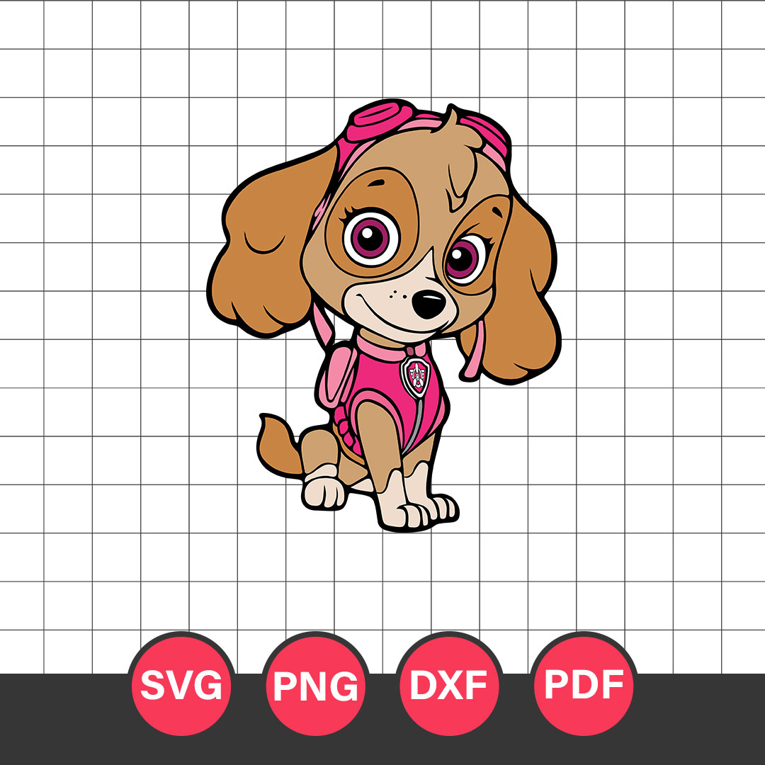 Skye Paw Patrol Svg, Skye Dog Svg, Paw Patrol Svg, Cartoon S | Inspire ...