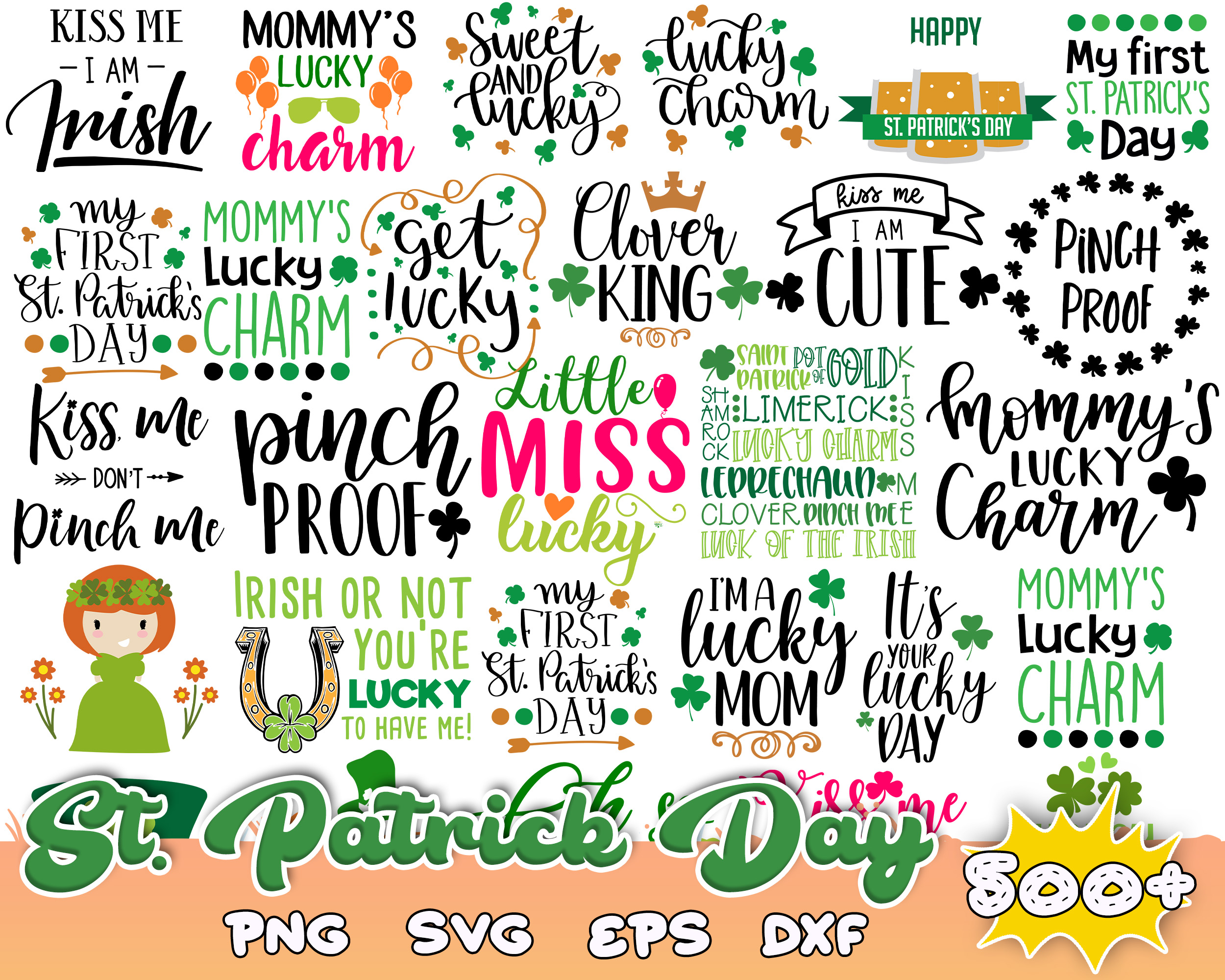 St Patrick's Day Bundle Svg, Saint Patricks Day Svg, Patrick | Inspire ...