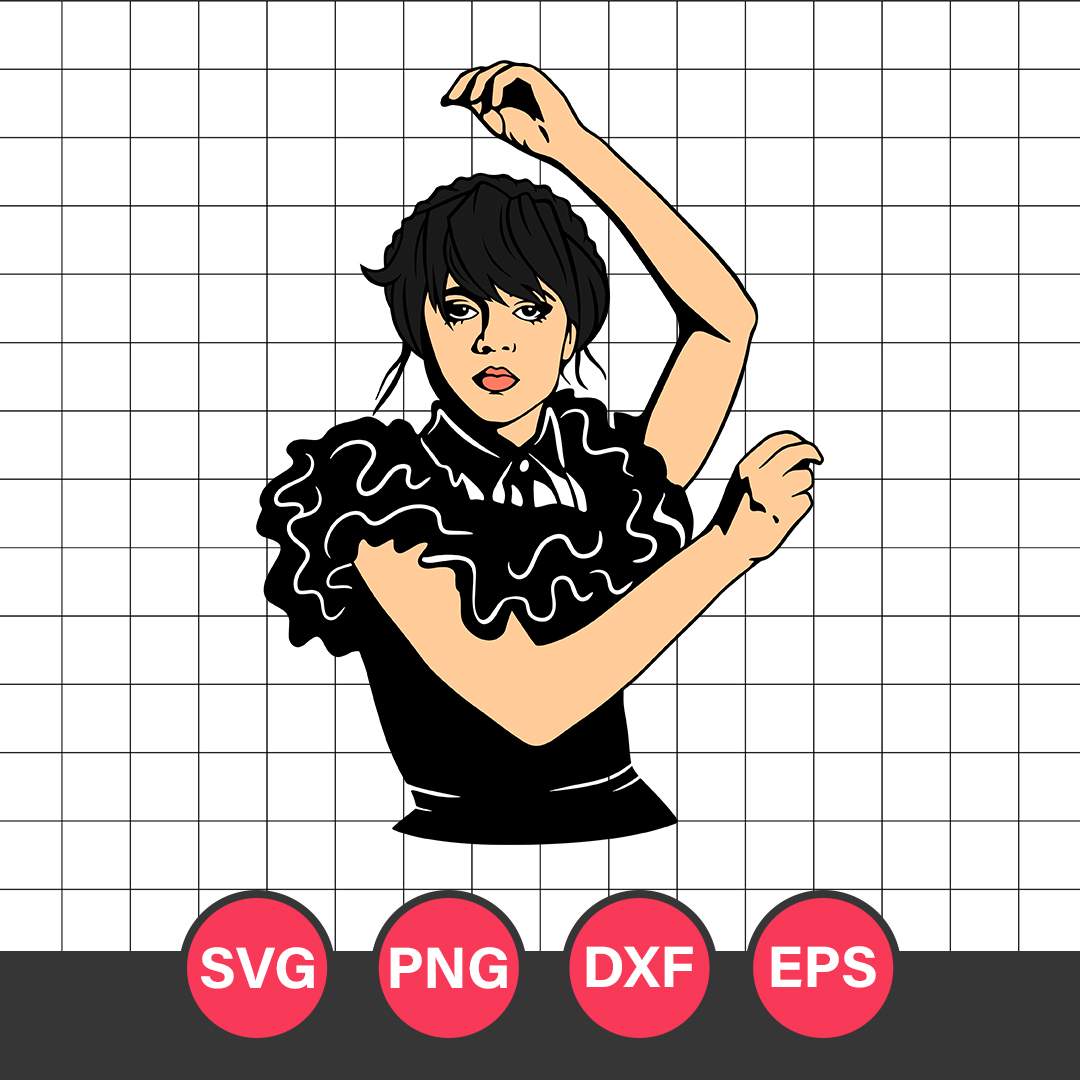 Wednesday Addams Dancing Svg, Addams Family Svg, Wednesday A | Inspire ...