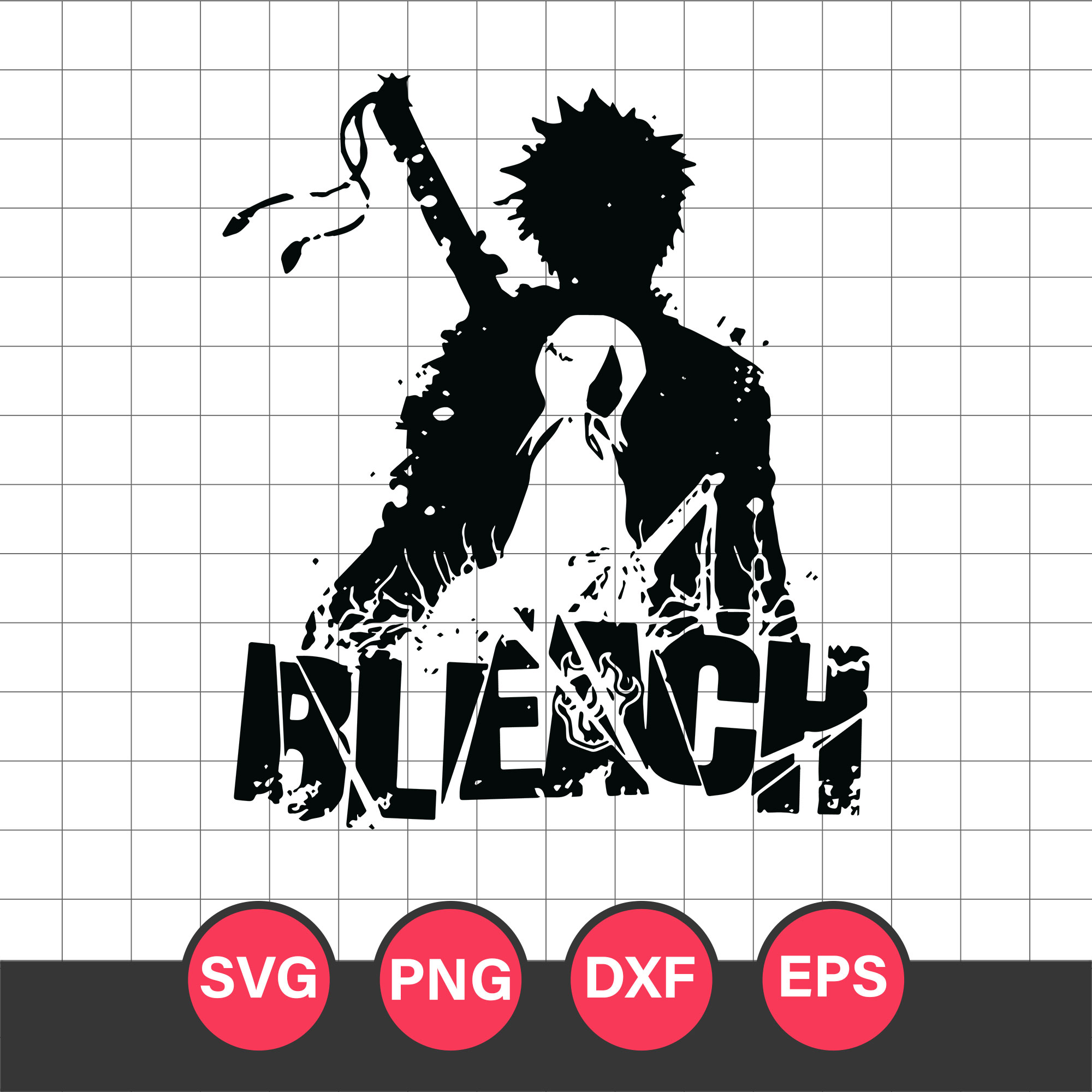 Bleach Svg, Kurosaki Ichigo Svg, Bleach Anime Svg, Bleach C | Inspire ...