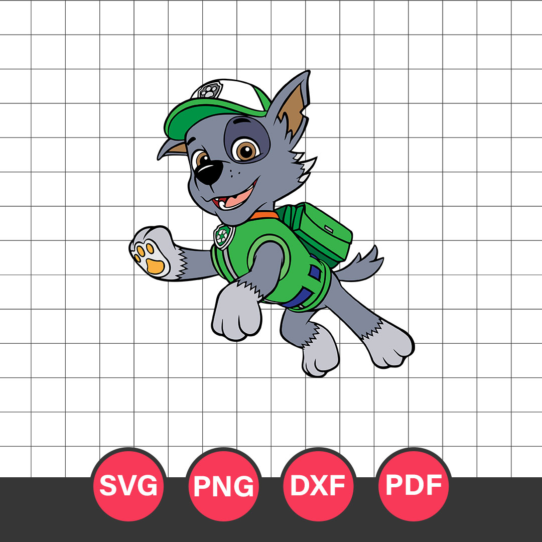 Rocky Paw Patrol Svg, Rocky Dog Svg, Paw Patrol Svg, Cartoon | Inspire ...