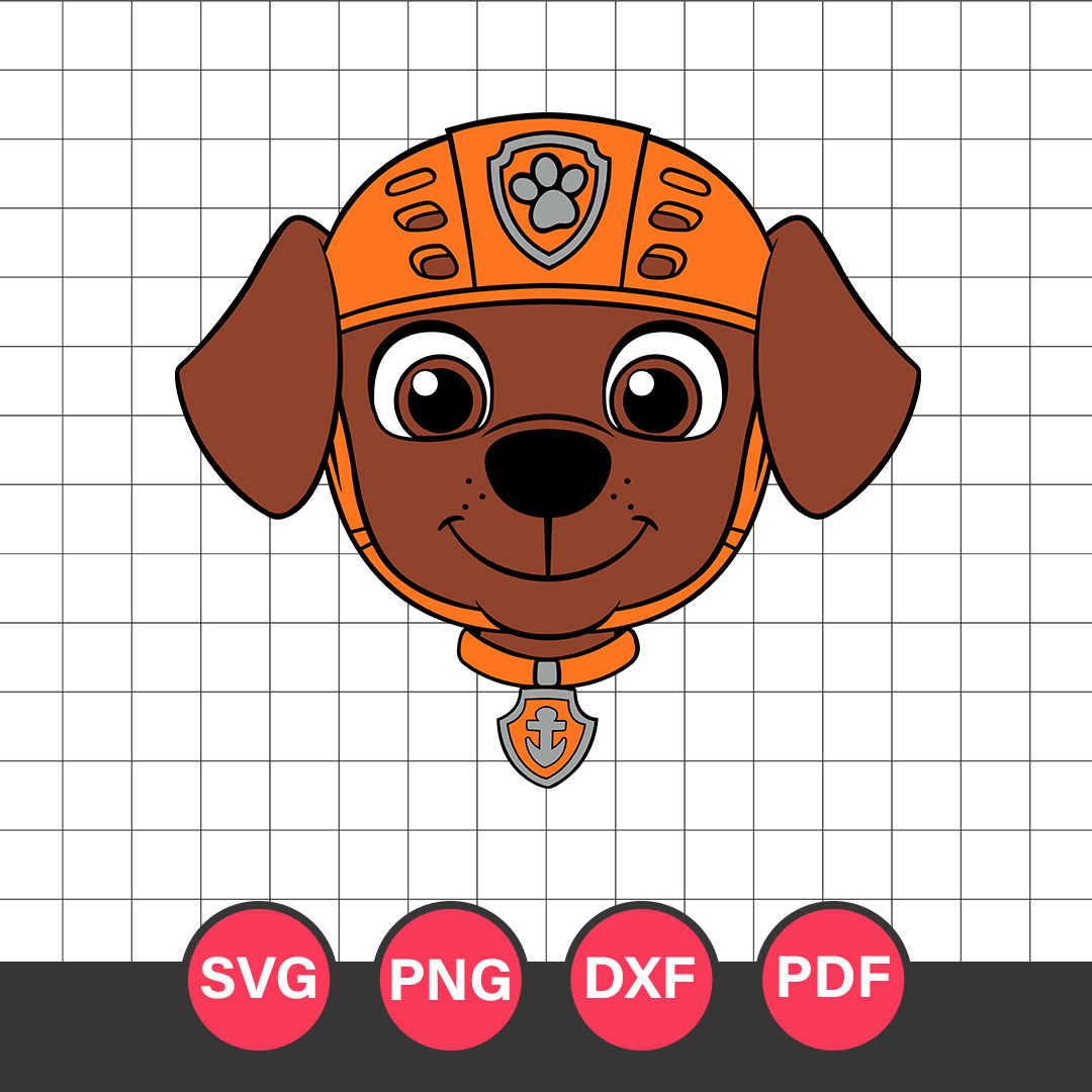 Zuma Head Svg, Zuma Paw Patrol Svg, Paw Patrol Svg, Cartoon | Inspire ...