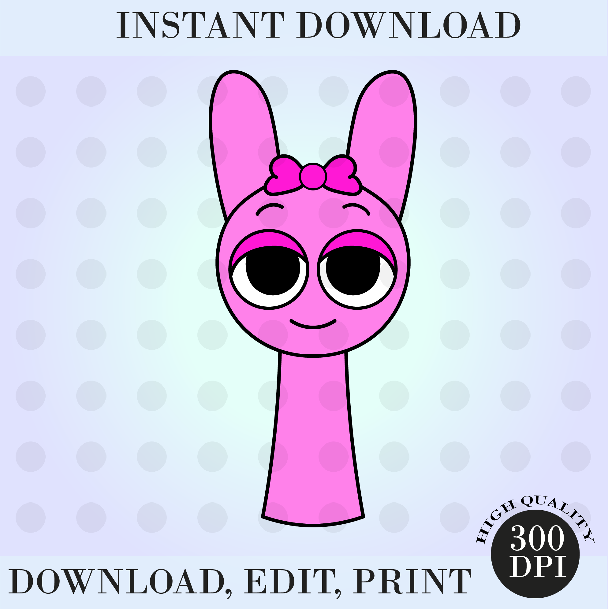 Sprunki Pinki SVG, Fun Bot Png, Sprunki Incredibox Ink Color | Inspire ...