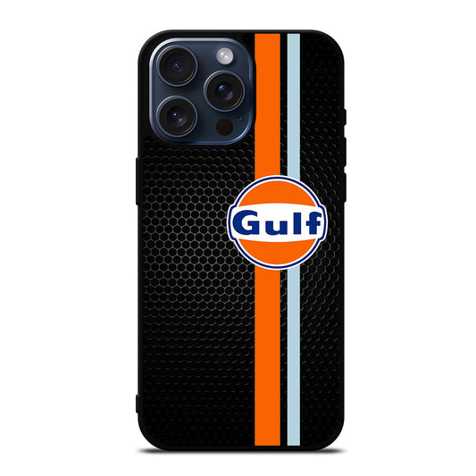 GULF OIL STRIPE METAL LOGO iPhone Case | Inspire Uplift
