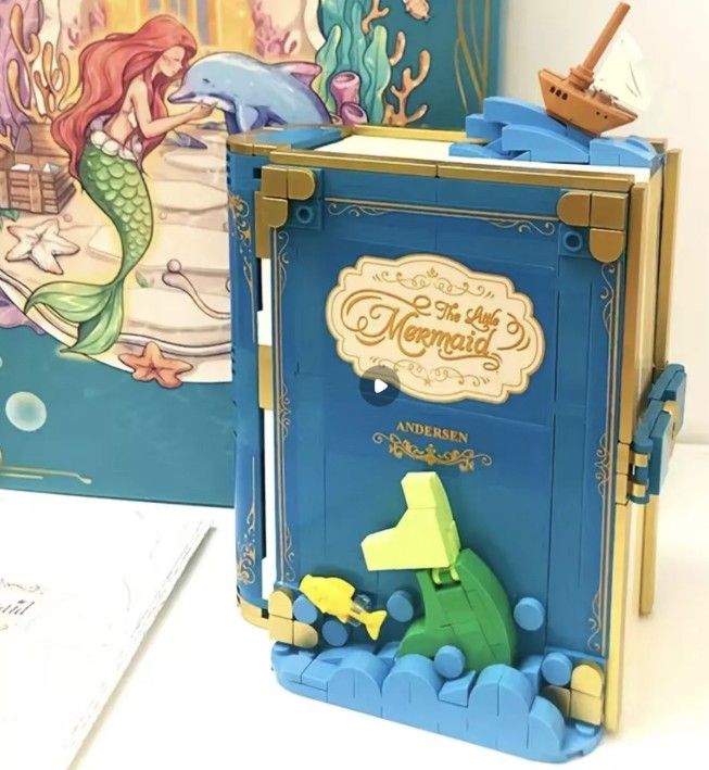 New Little Mermaid Ariel Fairytale Building Block Book Brick | Inspire ...