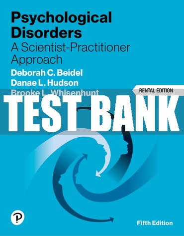 Test Bank For Psychological Disorders 5th Edition All Chapte | Inspire ...