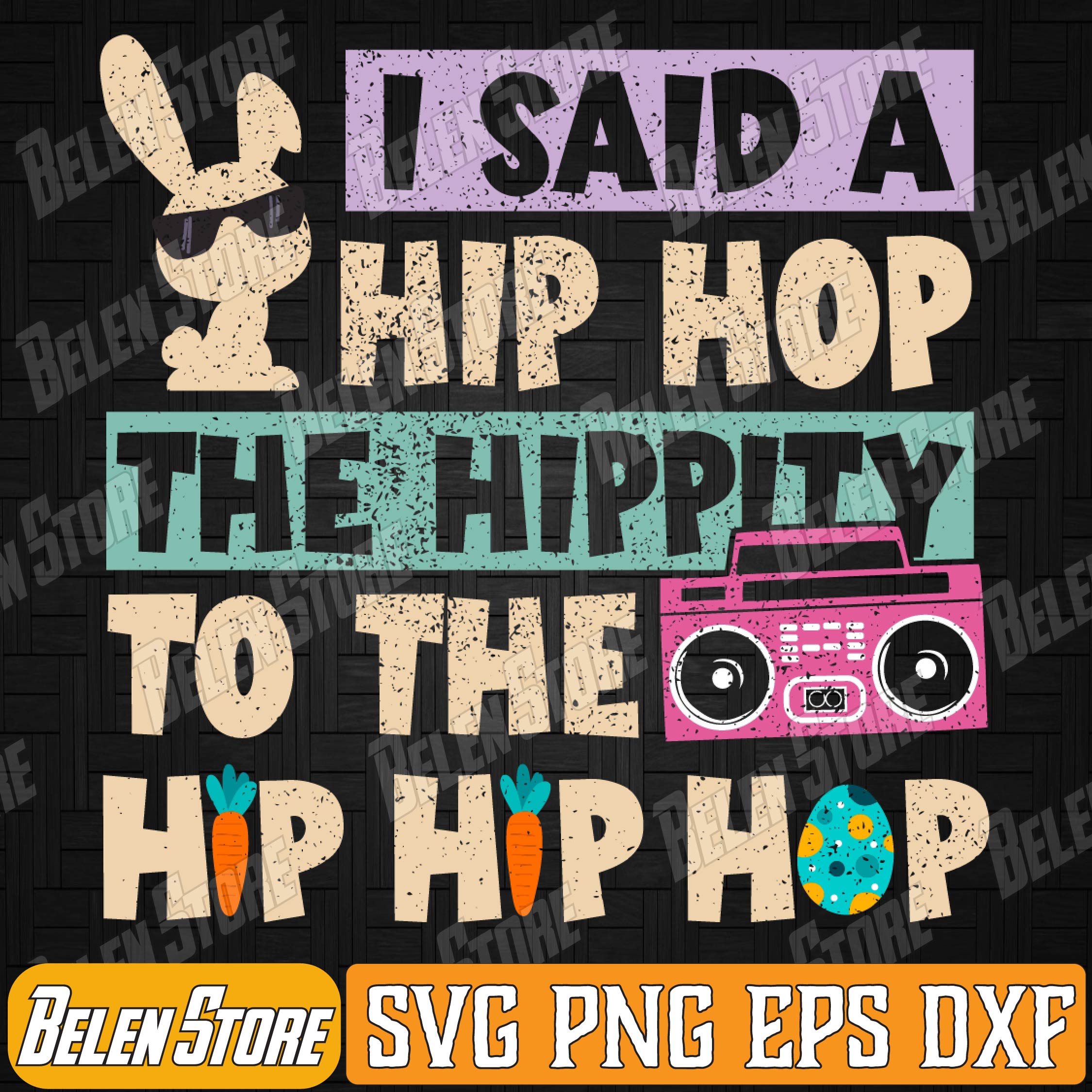 Hip Hop Bunny Svg | Inspire Uplift