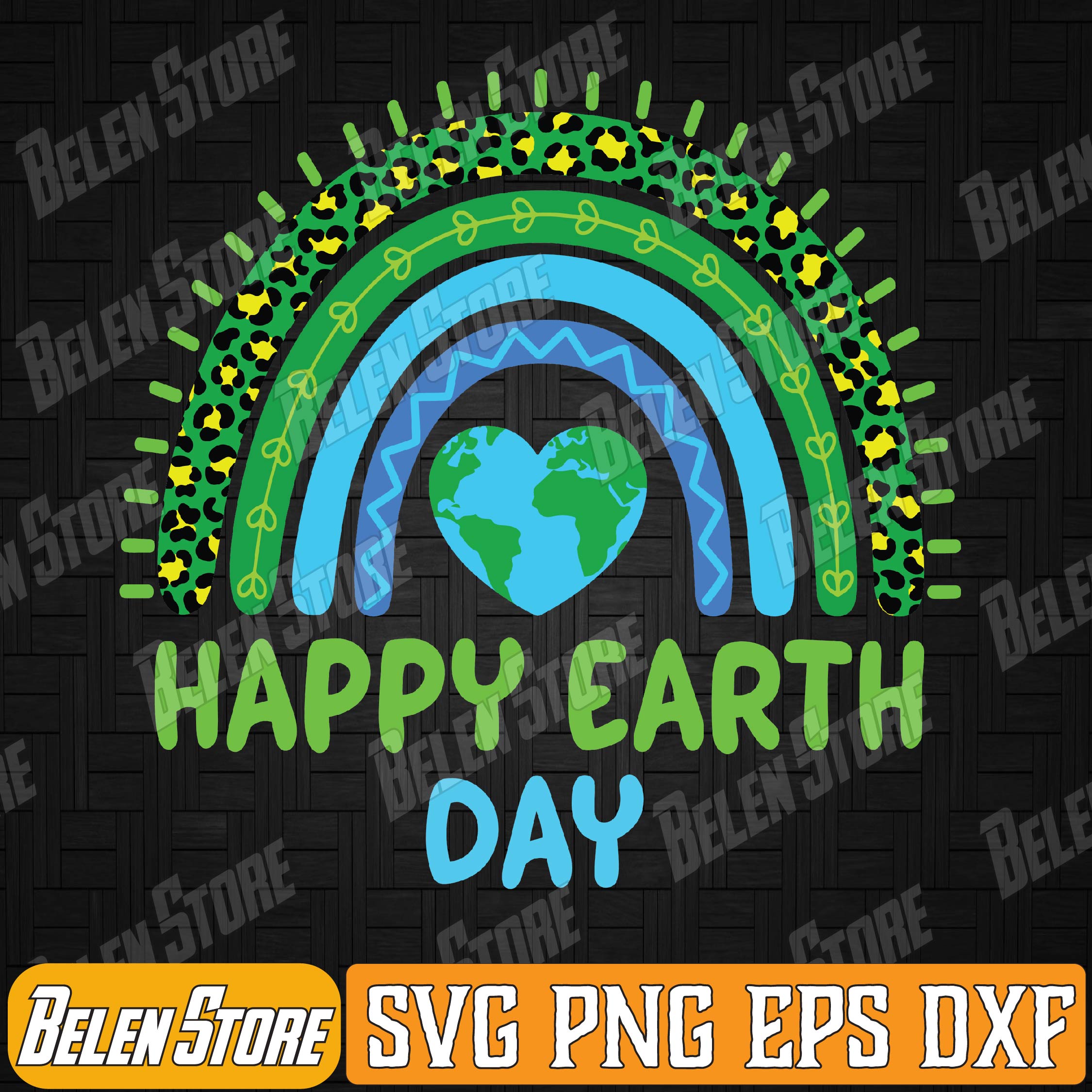 Cute Rainbow Earth Lover Men Women Kids Svg, Earth Day Svg, | Inspire ...