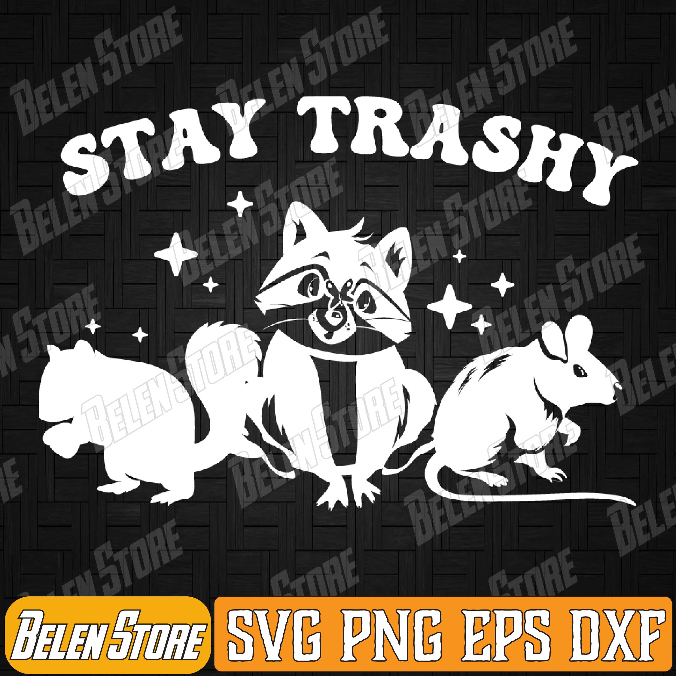 Stay Trashy Raccoon Svg, Funny Stay Trashy Raccoons Opossums | Inspire ...