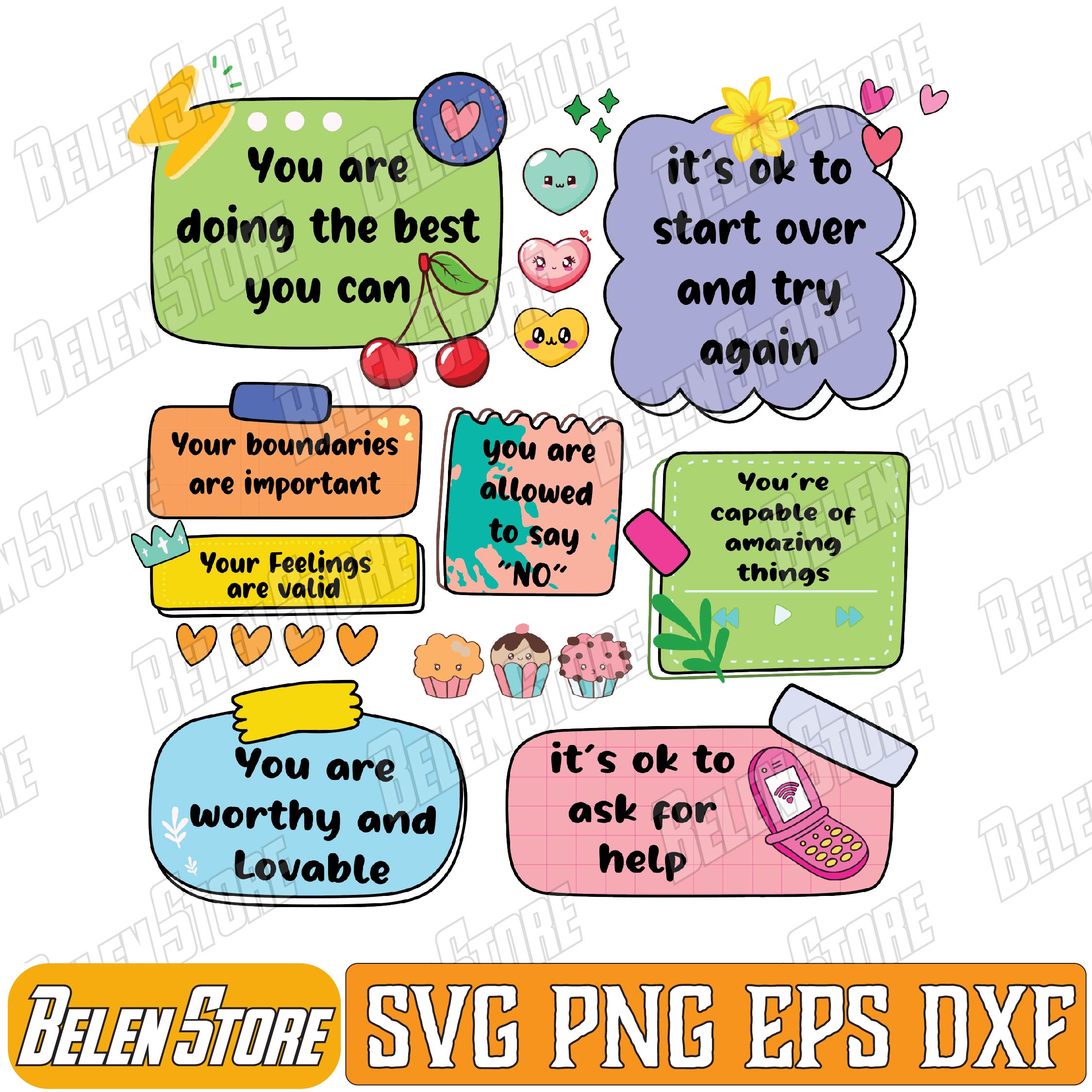 Counselor Note To Self Mental Health School Svg, Mental Heal | Inspire ...