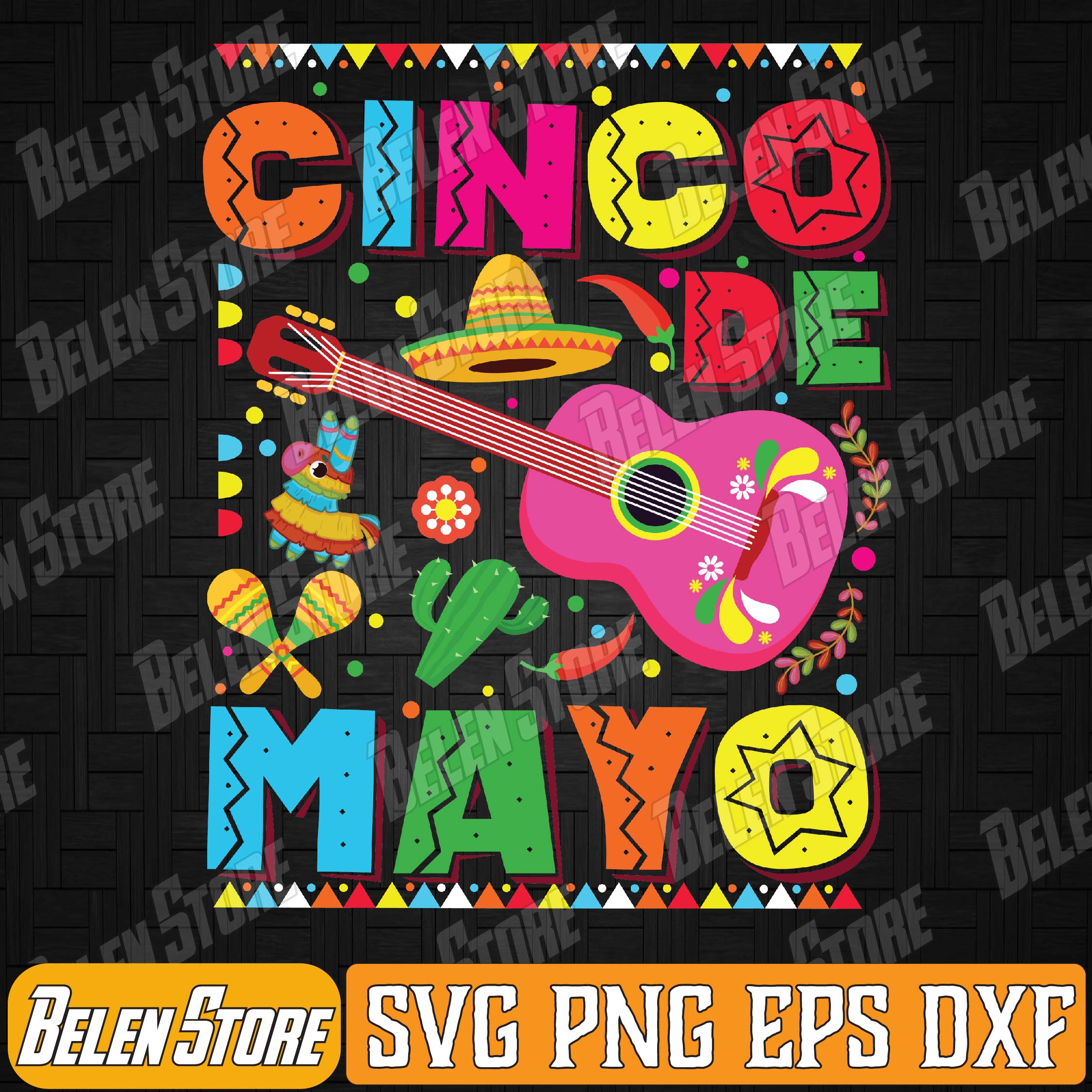 Mexican Fiesta 5 De Mayo Svg, Cinco De Mayo Svg, Mexican Cin | Inspire ...