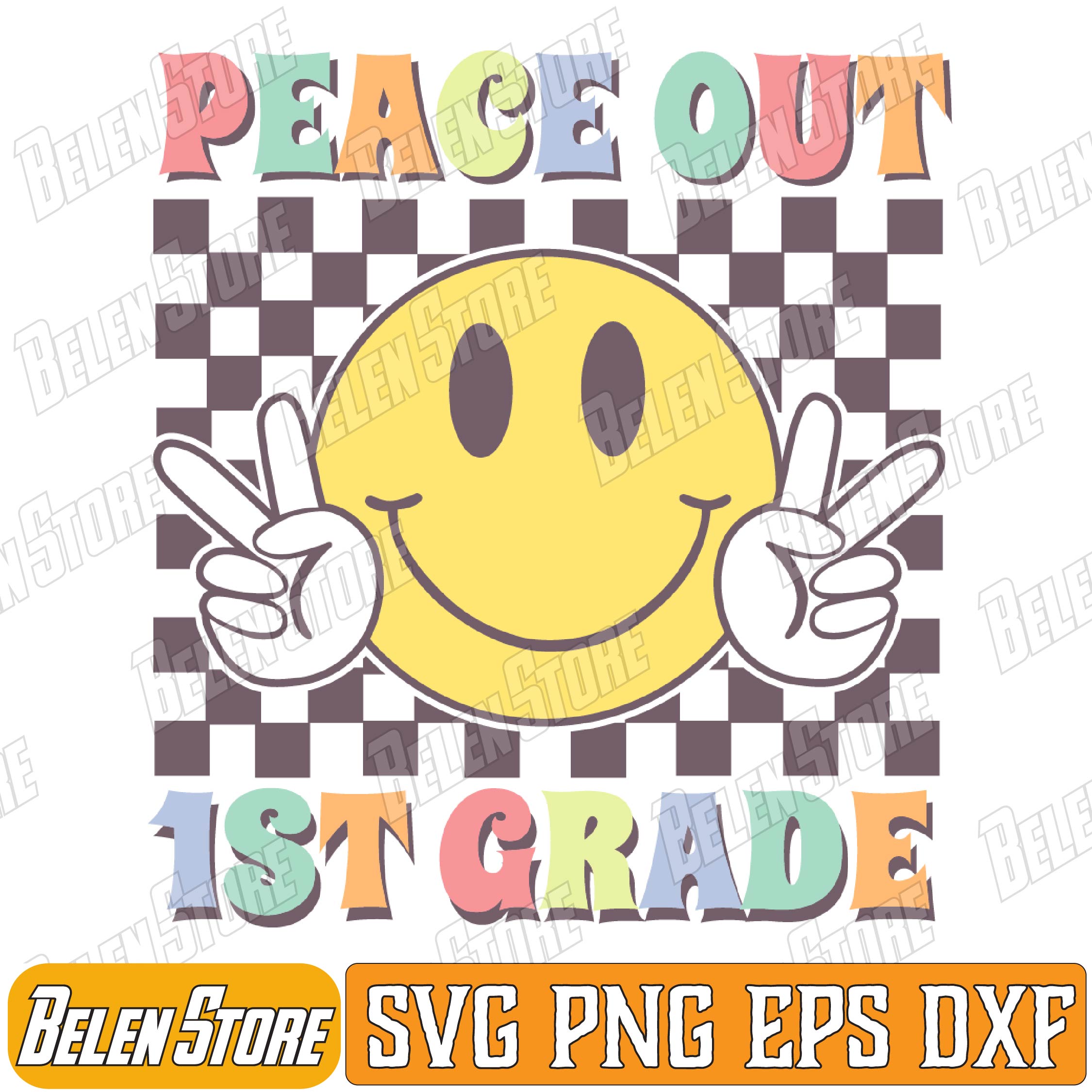 Peace Out 1st Grade Svg, Last Day of School Svg, First Grade - Inspire ...